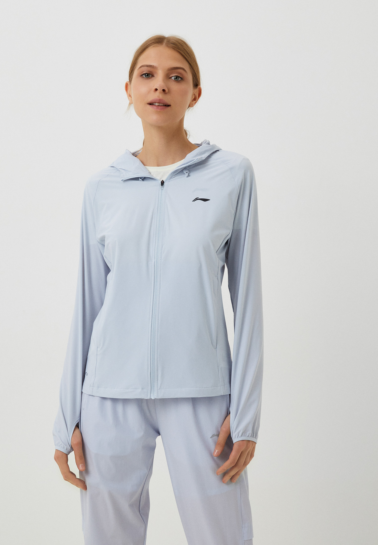 Ветровка Li-Ning UPF 50+, цвет: голубой, RTLACT787601 — купить в ...