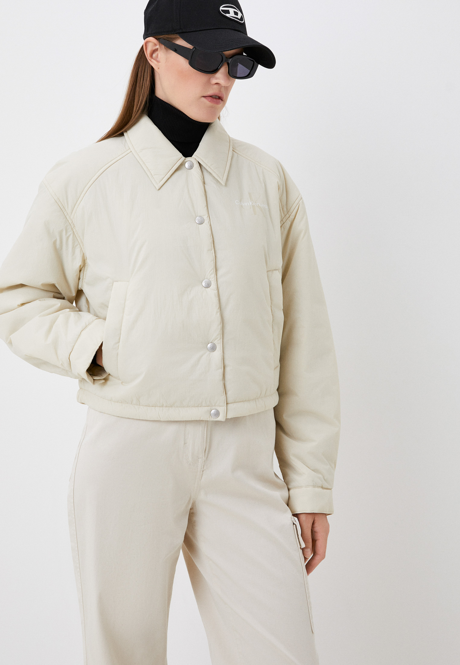 Куртка утепленная Calvin Klein Jeans, цвет: бежевый, RTLACT798201 ...