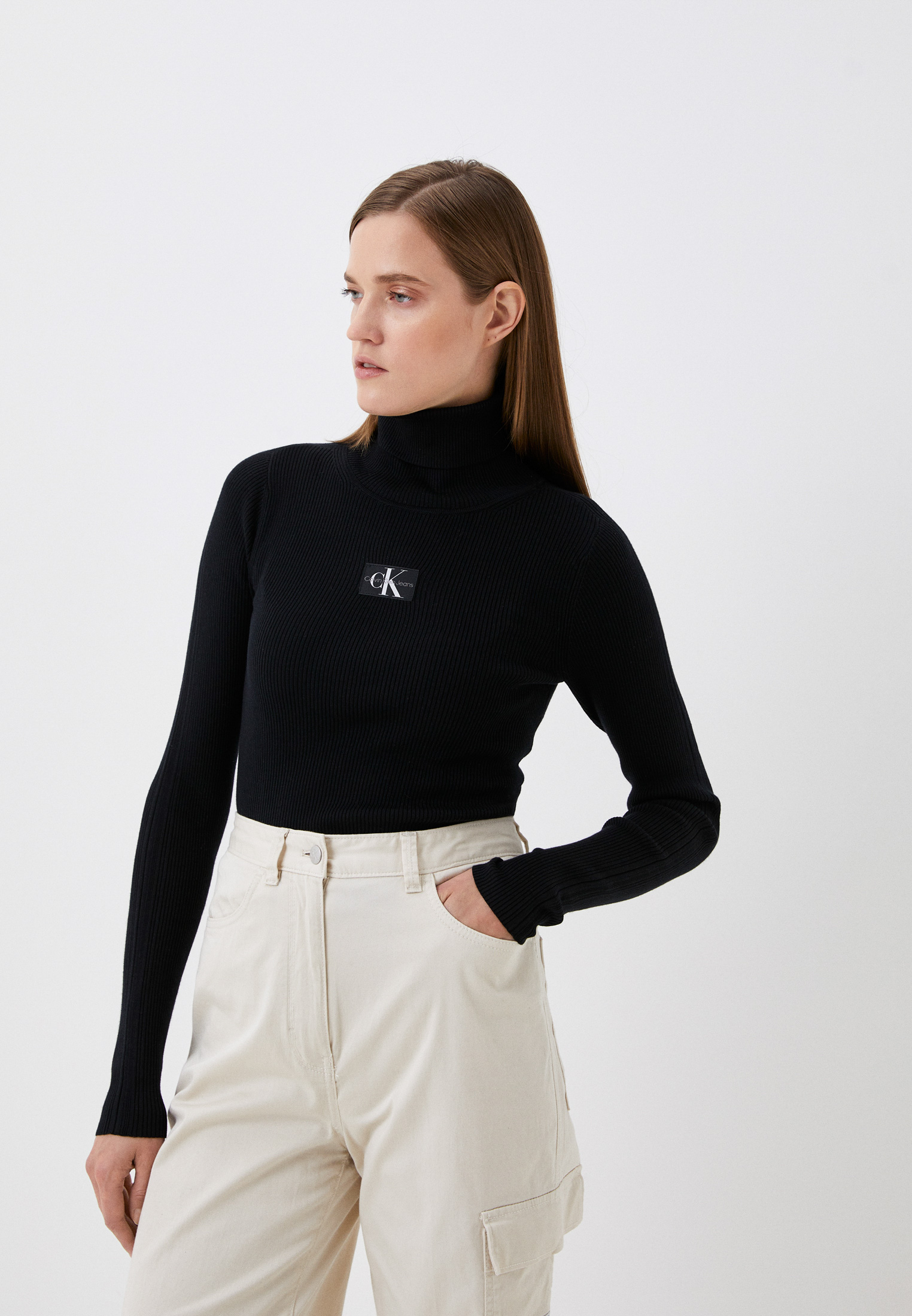 Водолазка Calvin Klein Jeans, цвет: черный, RTLACT798501 — купить в ...