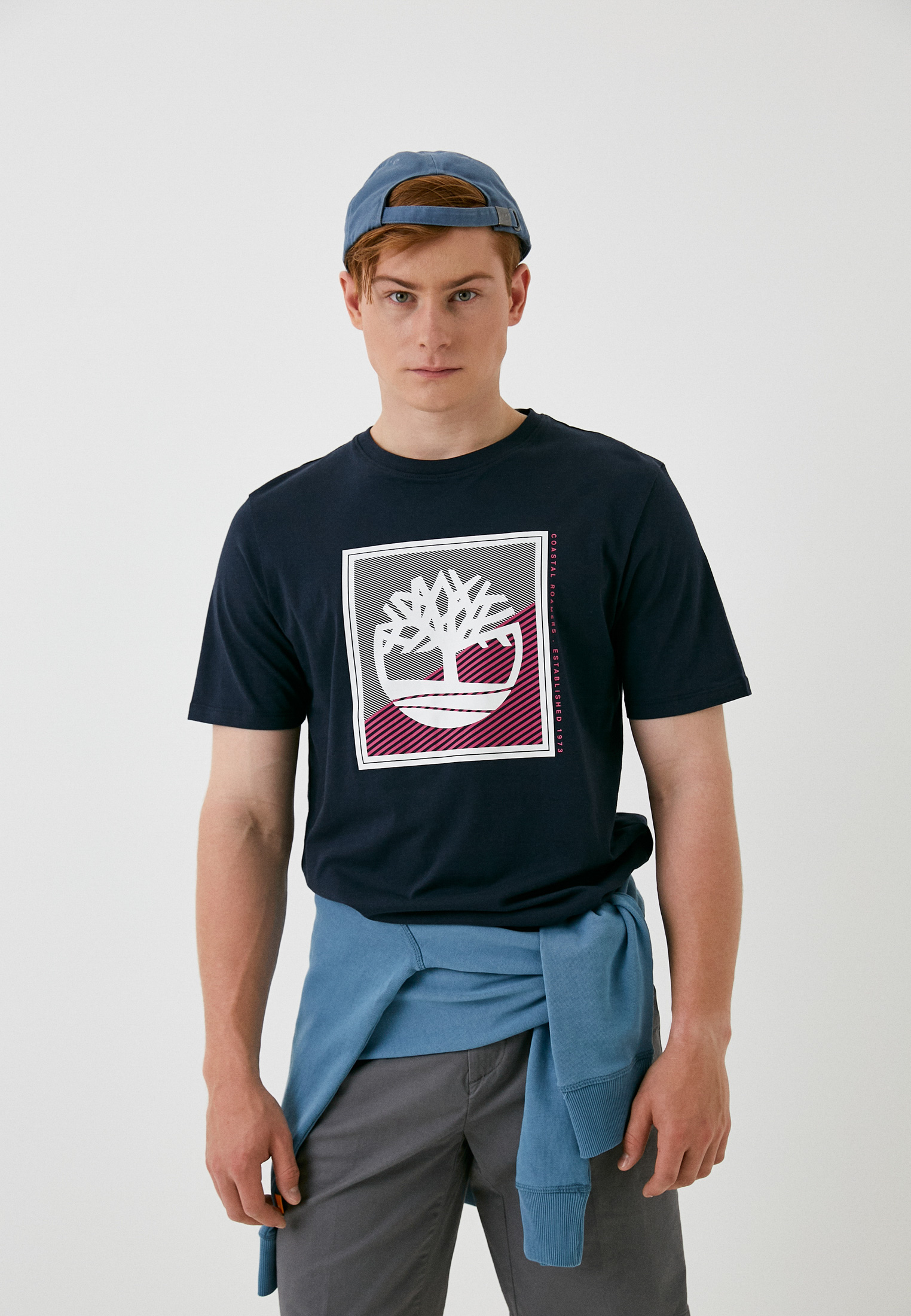 Футболка Timberland, цвет: синий, RTLACU142501 — купить в интернет ...