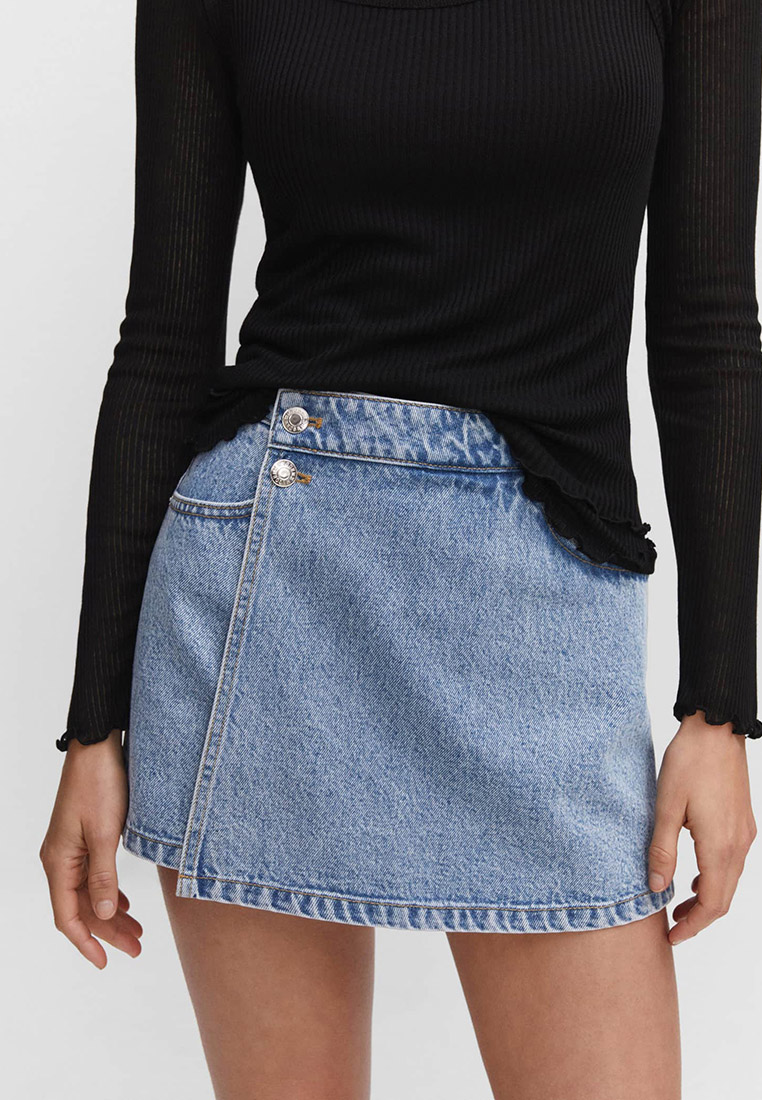 Юбка-шорты Mango SKORT, цвет: синий, RTLACU408601 — купить в интернет ...