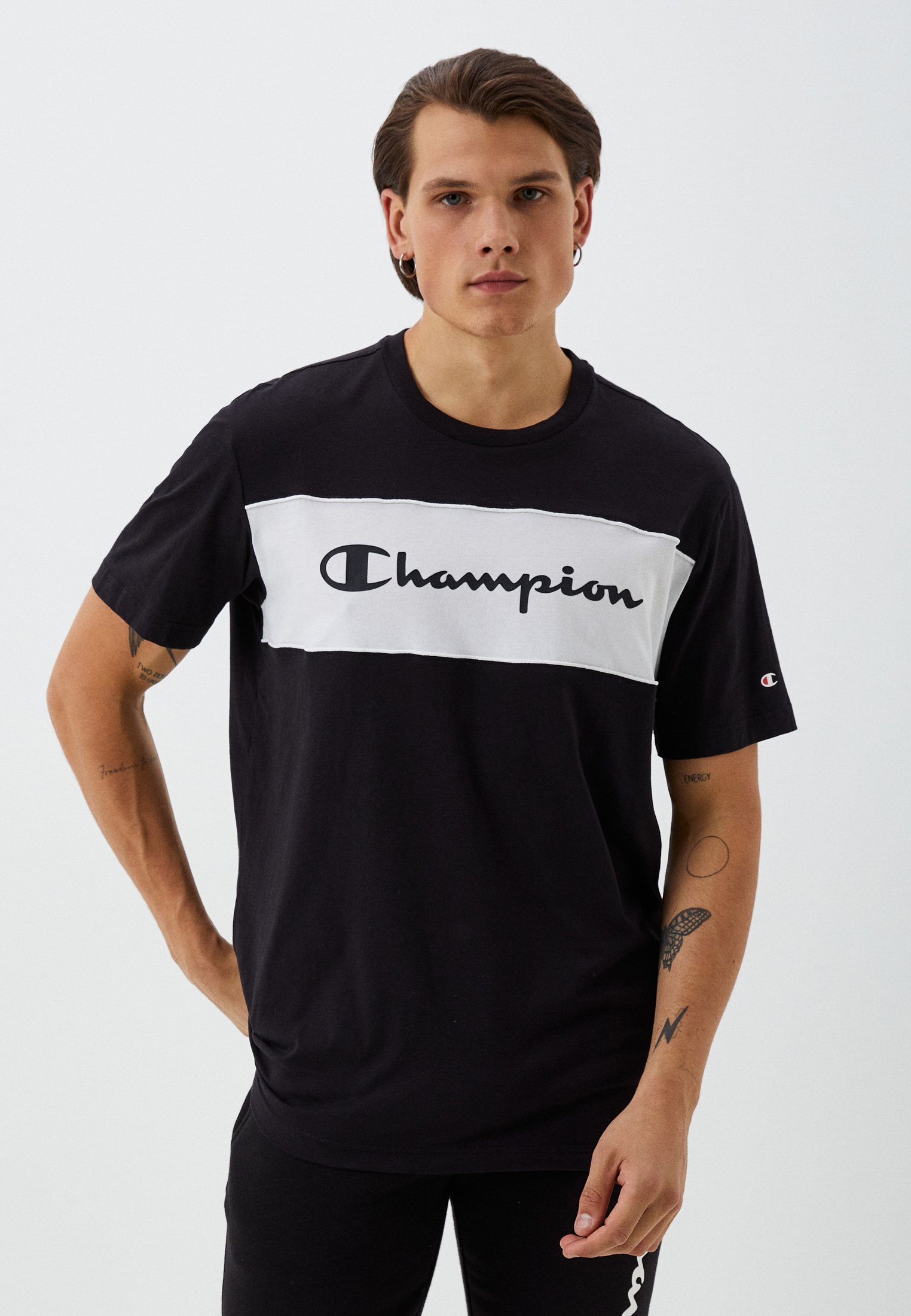Футболка Champion, цвет: черный, RTLACU457101 — купить в интернет ...