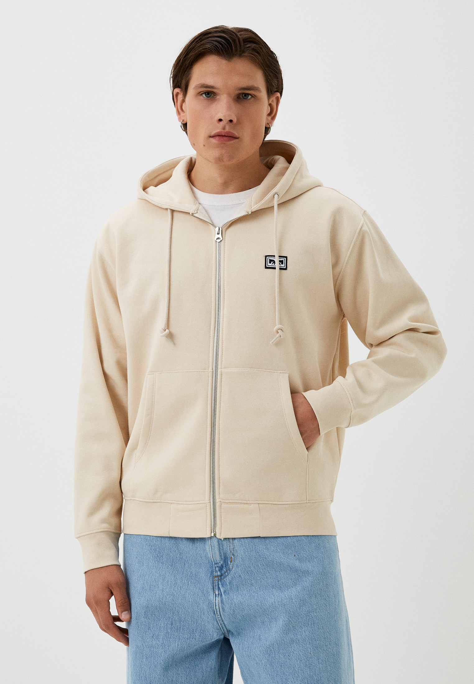 Толстовка Obey, цвет: бежевый, RTLACU846101 — купить в интернет ...