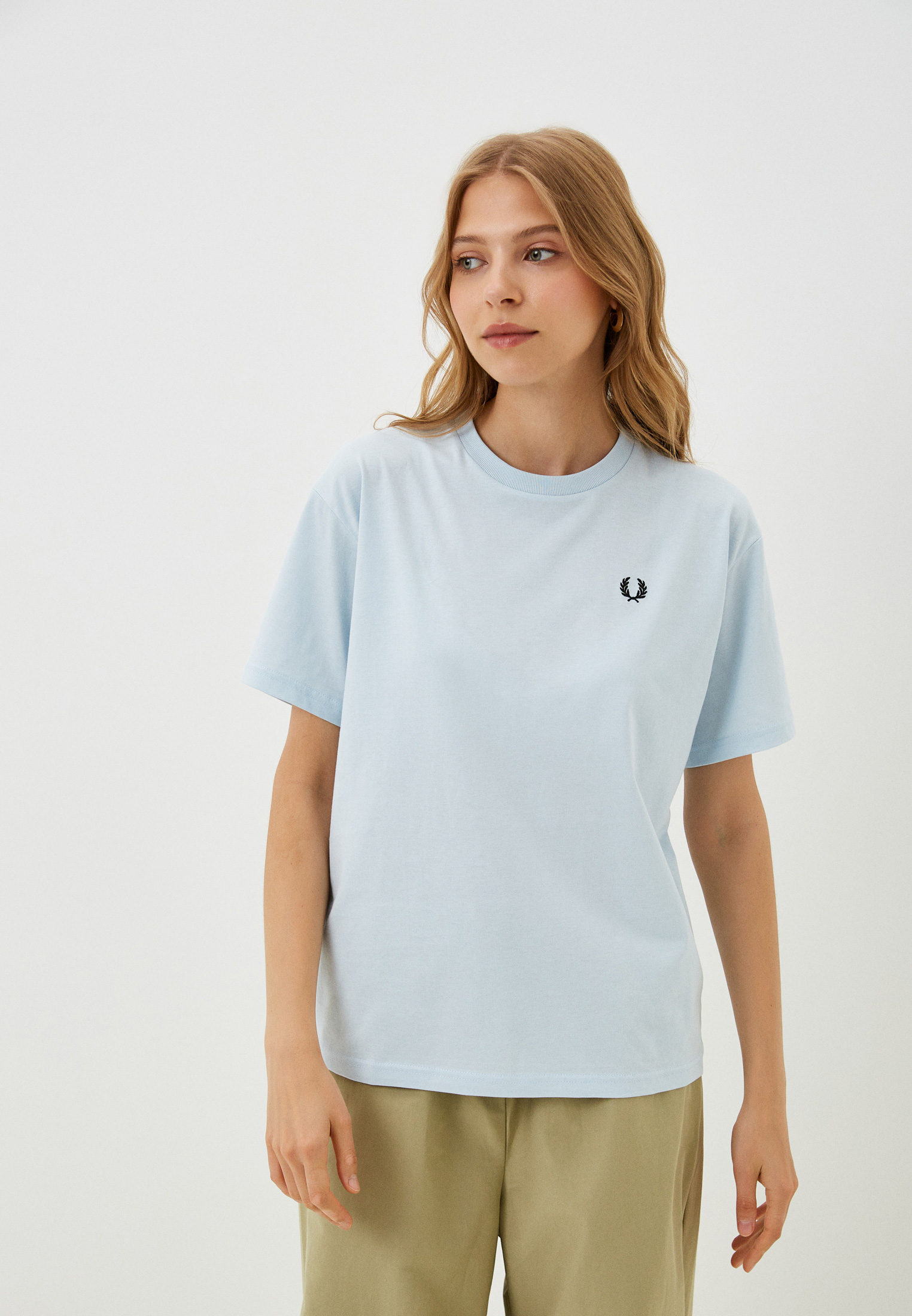 Футболка Fred Perry, цвет: голубой, RTLACU847001 — купить в интернет ...