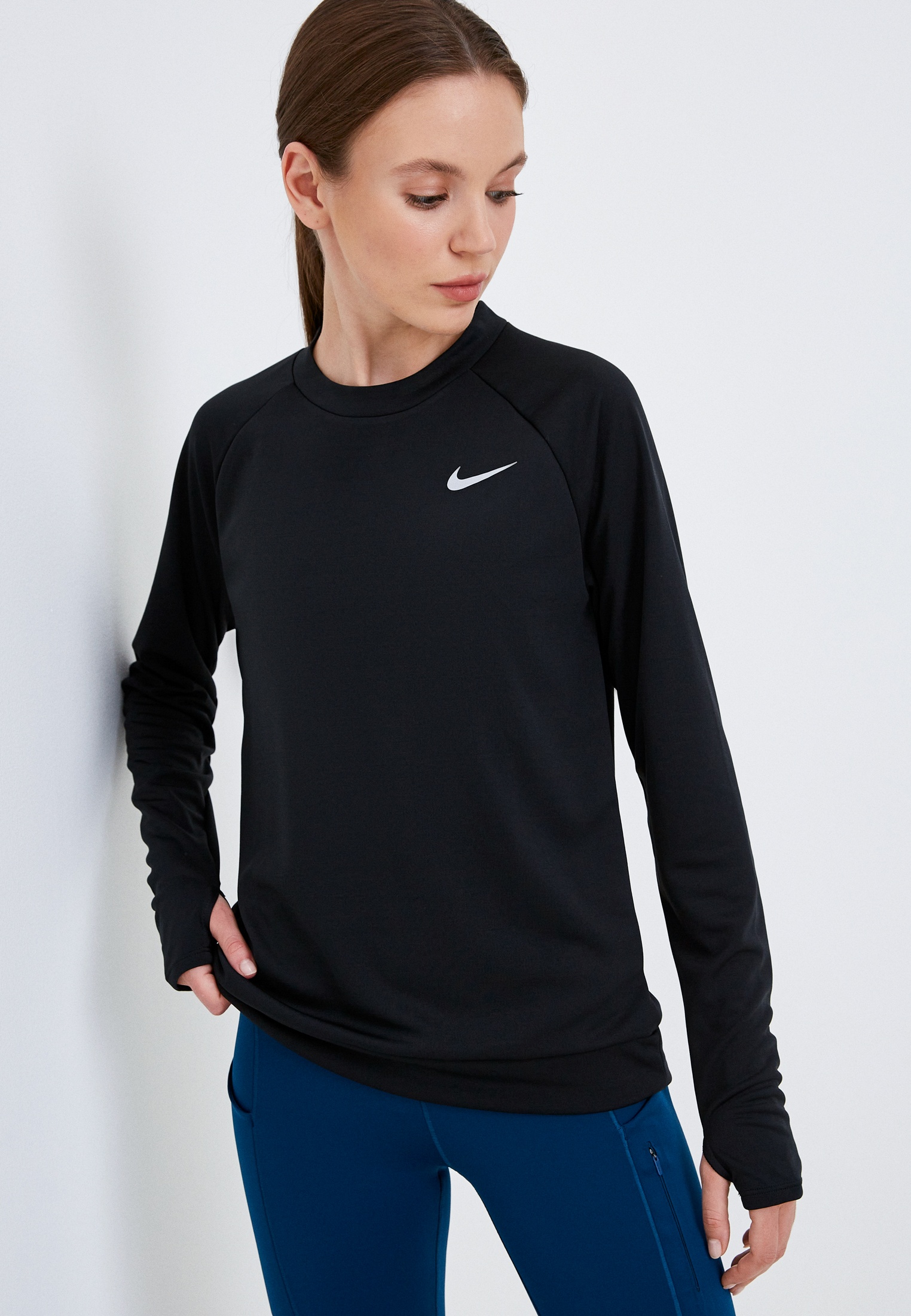 Лонгслив спортивный Nike Nike Pacer, цвет: черный, RTLACV259801 ...