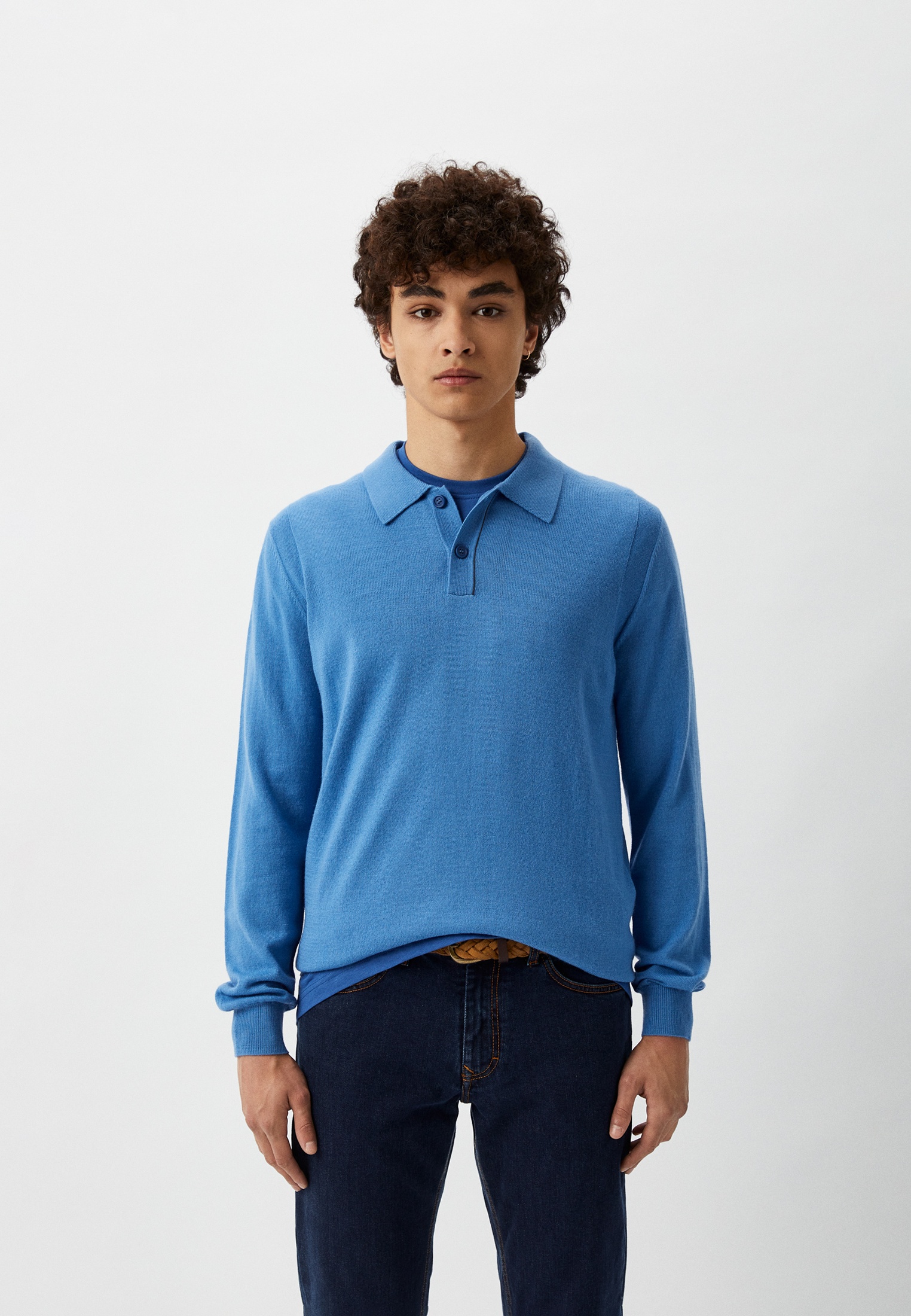 Поло Bikkembergs, цвет: голубой, RTLACV409301 — купить в интернет ...