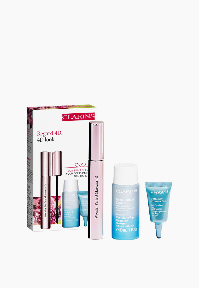 Набор косметики Clarins Тушь для ресниц 4 01 8мл, Средство для удаления ...