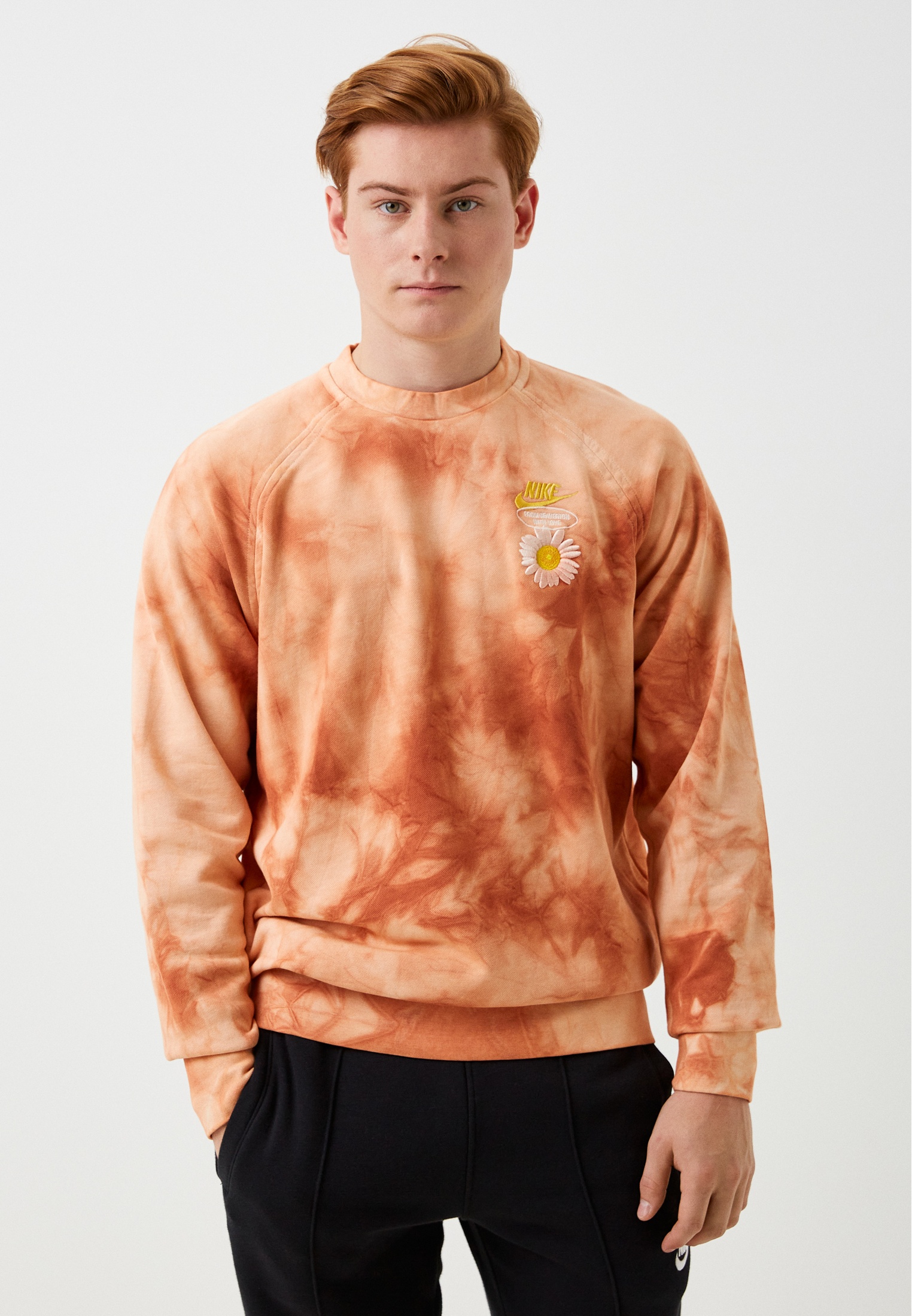 Свитшот Nike NSW HBR-S French Terry Crew Sweatshirt, цвет: коралловый ...