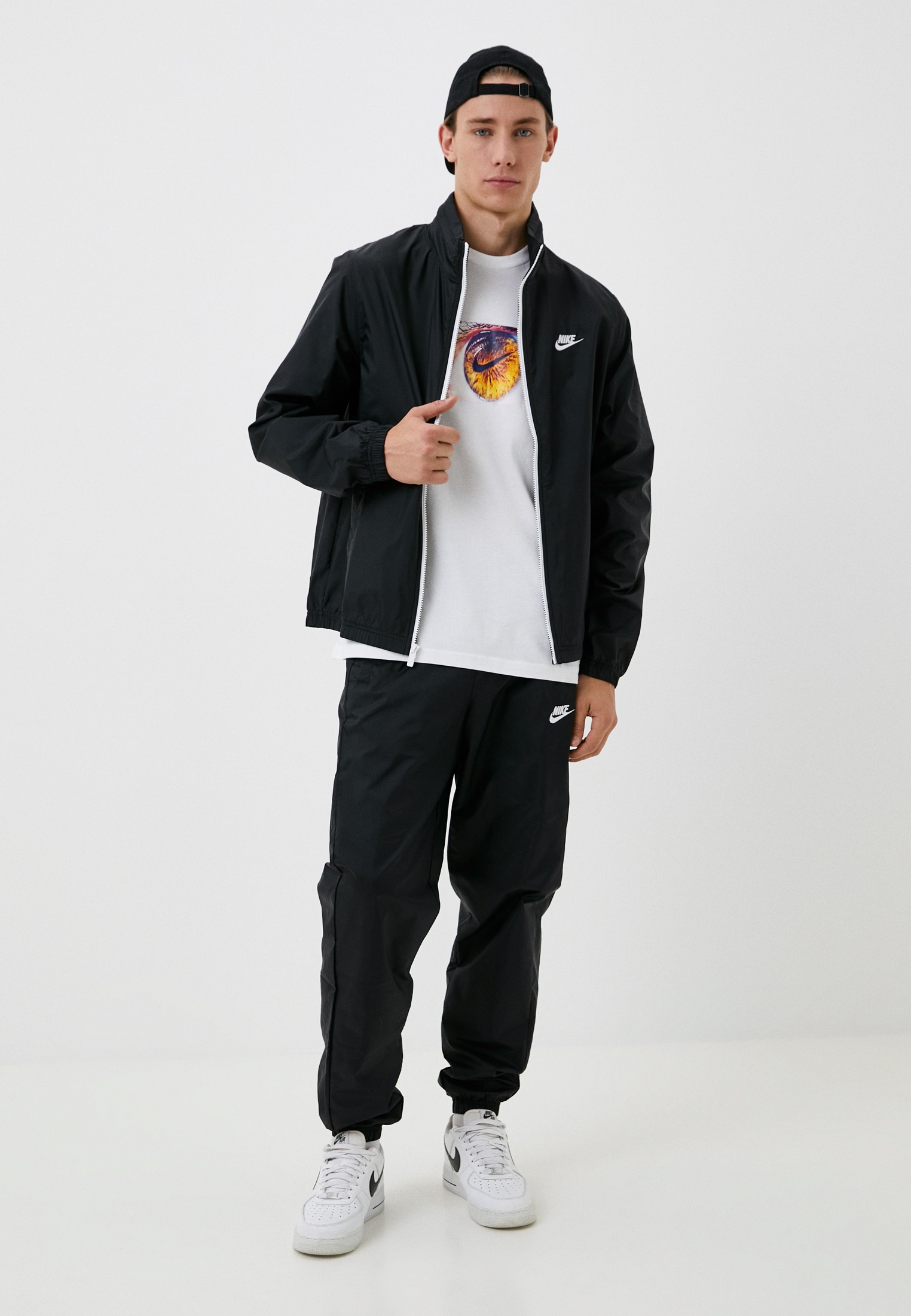 Костюм спортивный Nike Club Lined Woven Track Suit, цвет: черный ...