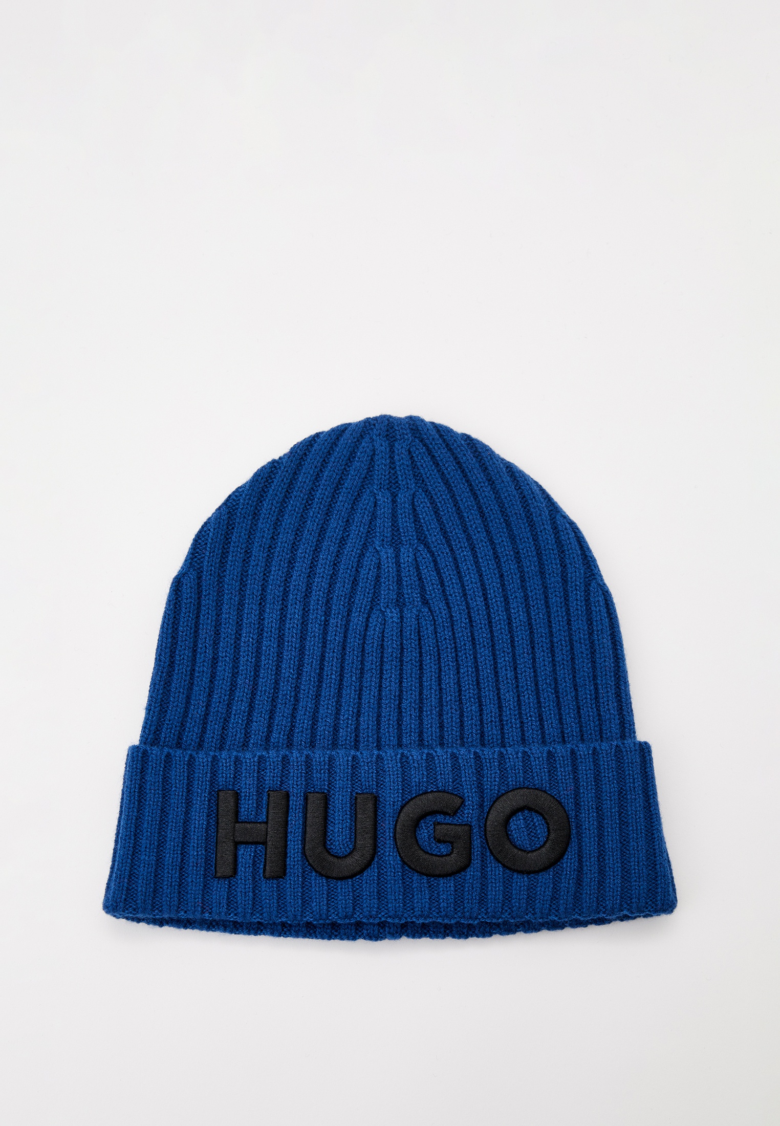 Шапка Hugo, цвет: синий, RTLACV697301 — купить в интернет-магазине Lamoda