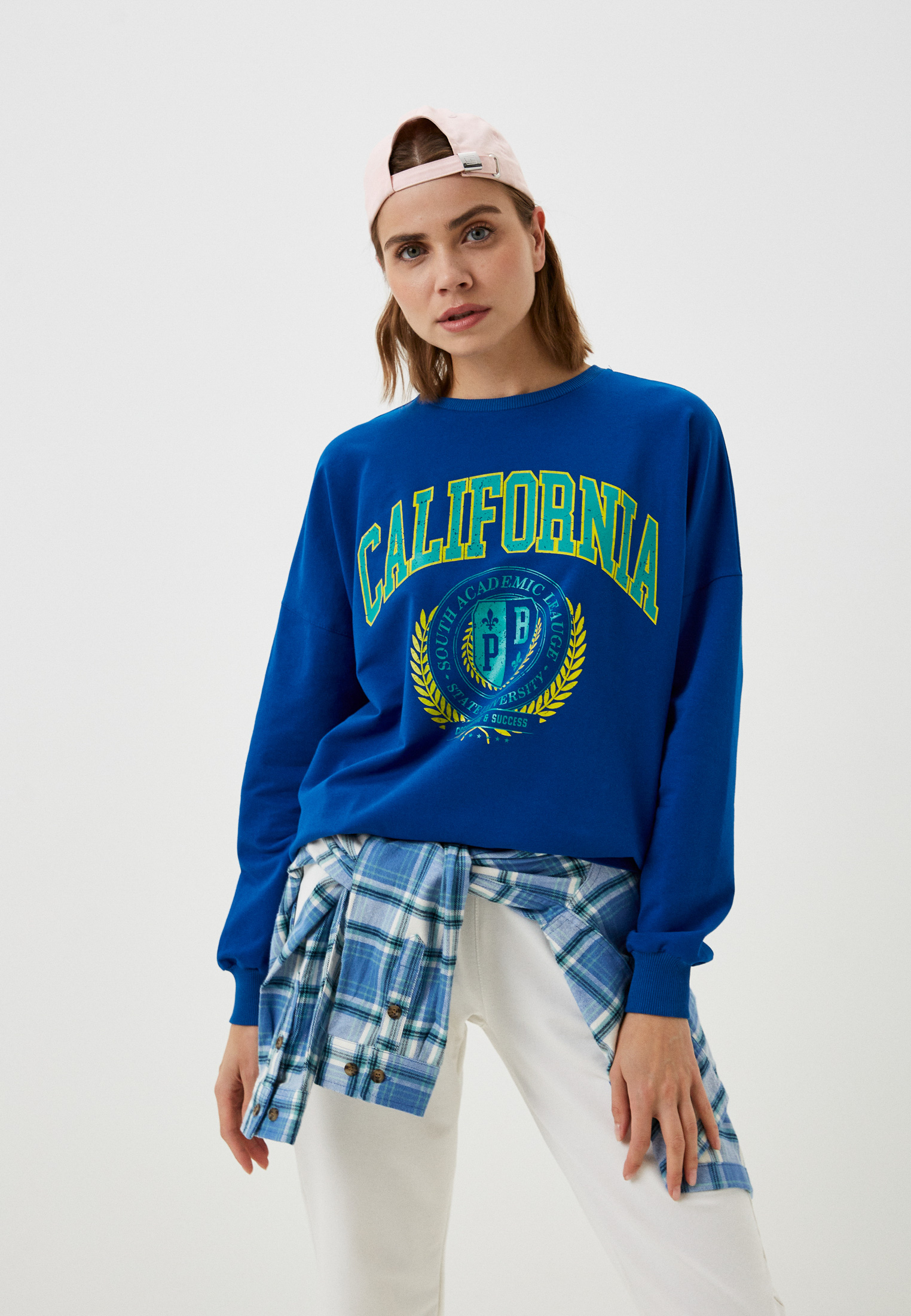 Свитшот Moona Store, цвет: синий, RTLACV843301 — купить в интернет ...