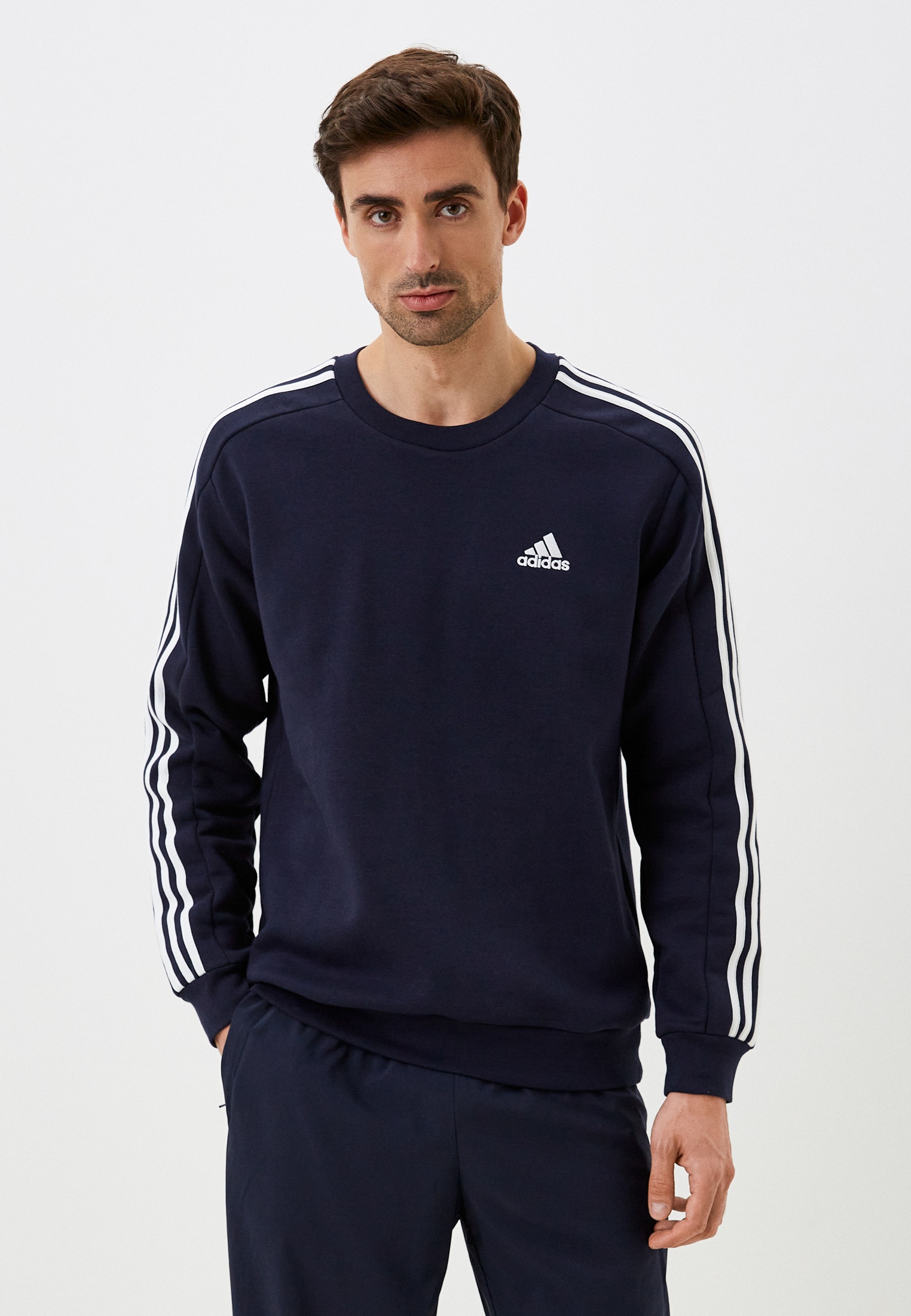 Свитшот adidas M 3S FL SWT, цвет: синий, RTLACV946601 — купить в ...