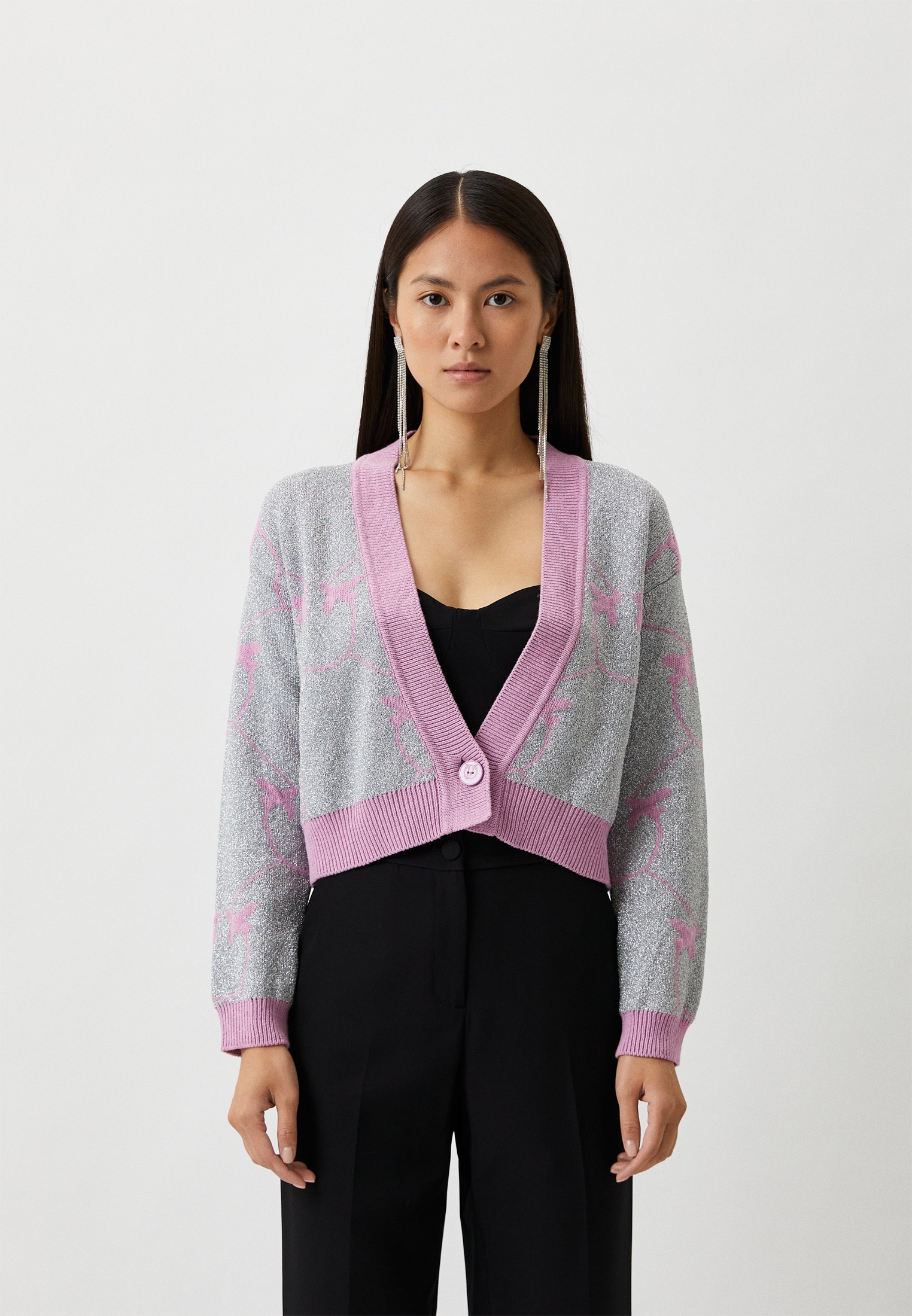 Кардиган Pinko, цвет: серебряный, RTLACW003001 — купить в интернет ...