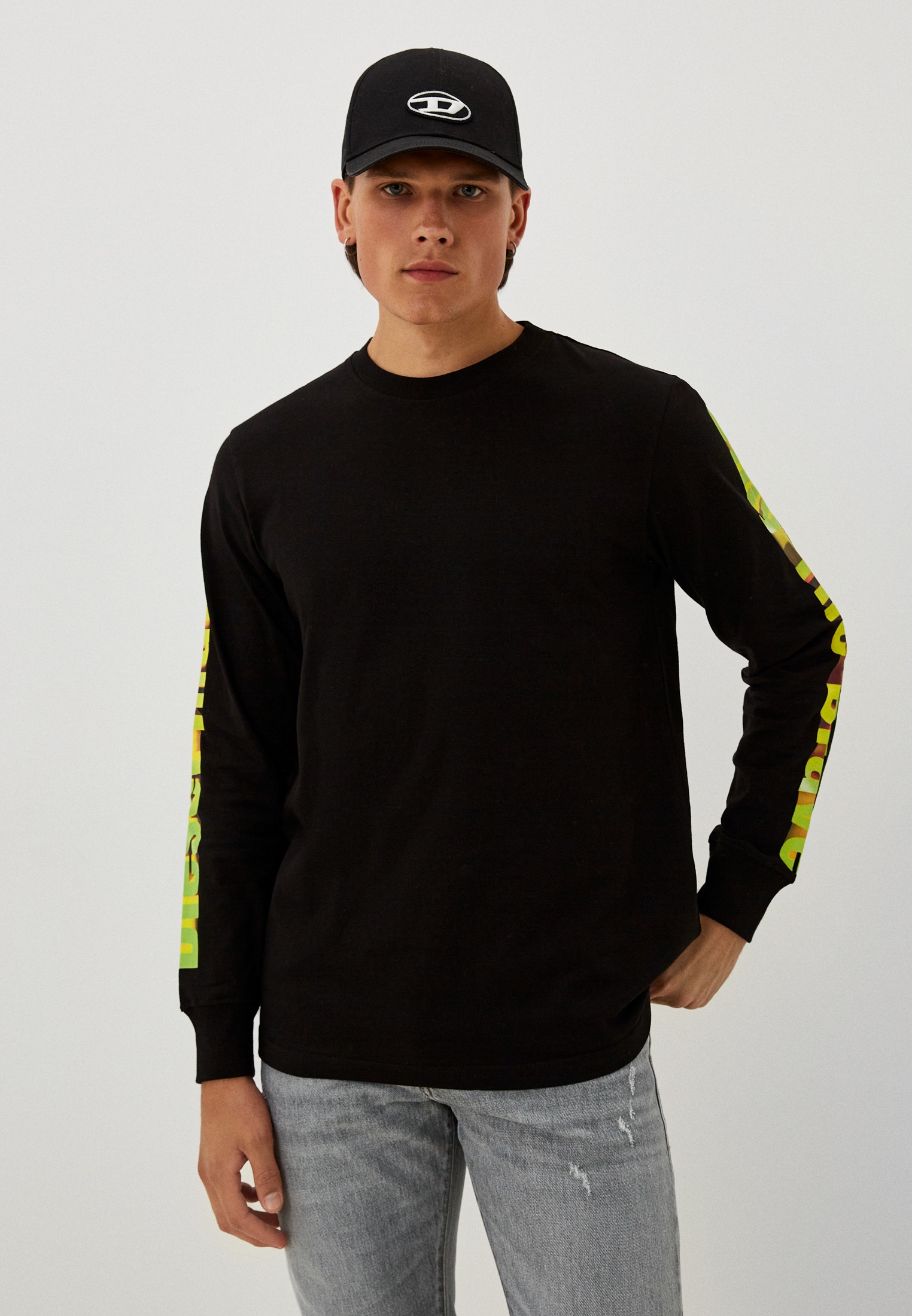 Лонгслив Diesel, цвет: черный, RTLACW891101 — купить в интернет ...