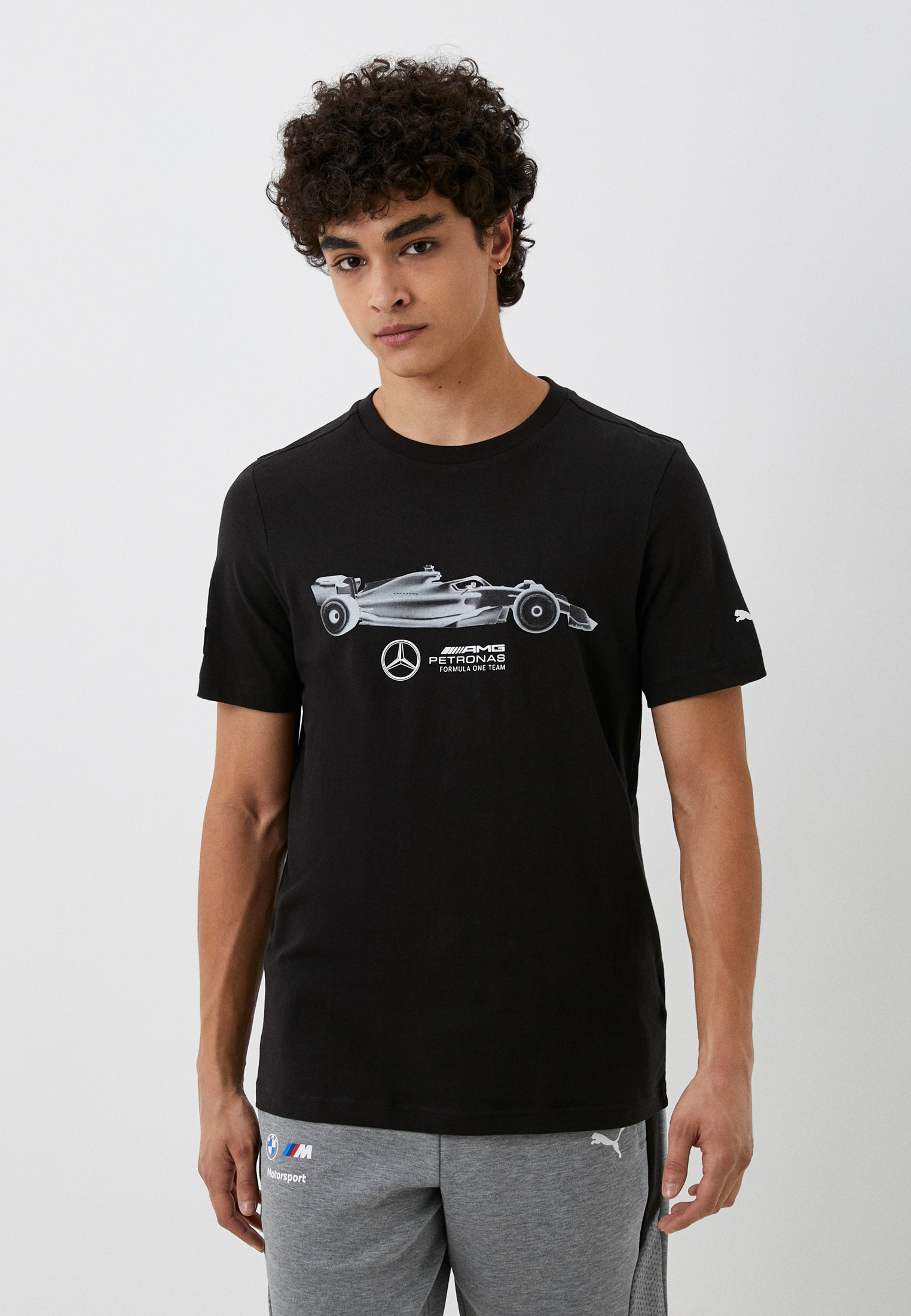 Футболка PUMA MAPF1 ESS Car Graphic Tee, цвет: черный, RTLACX035801 ...