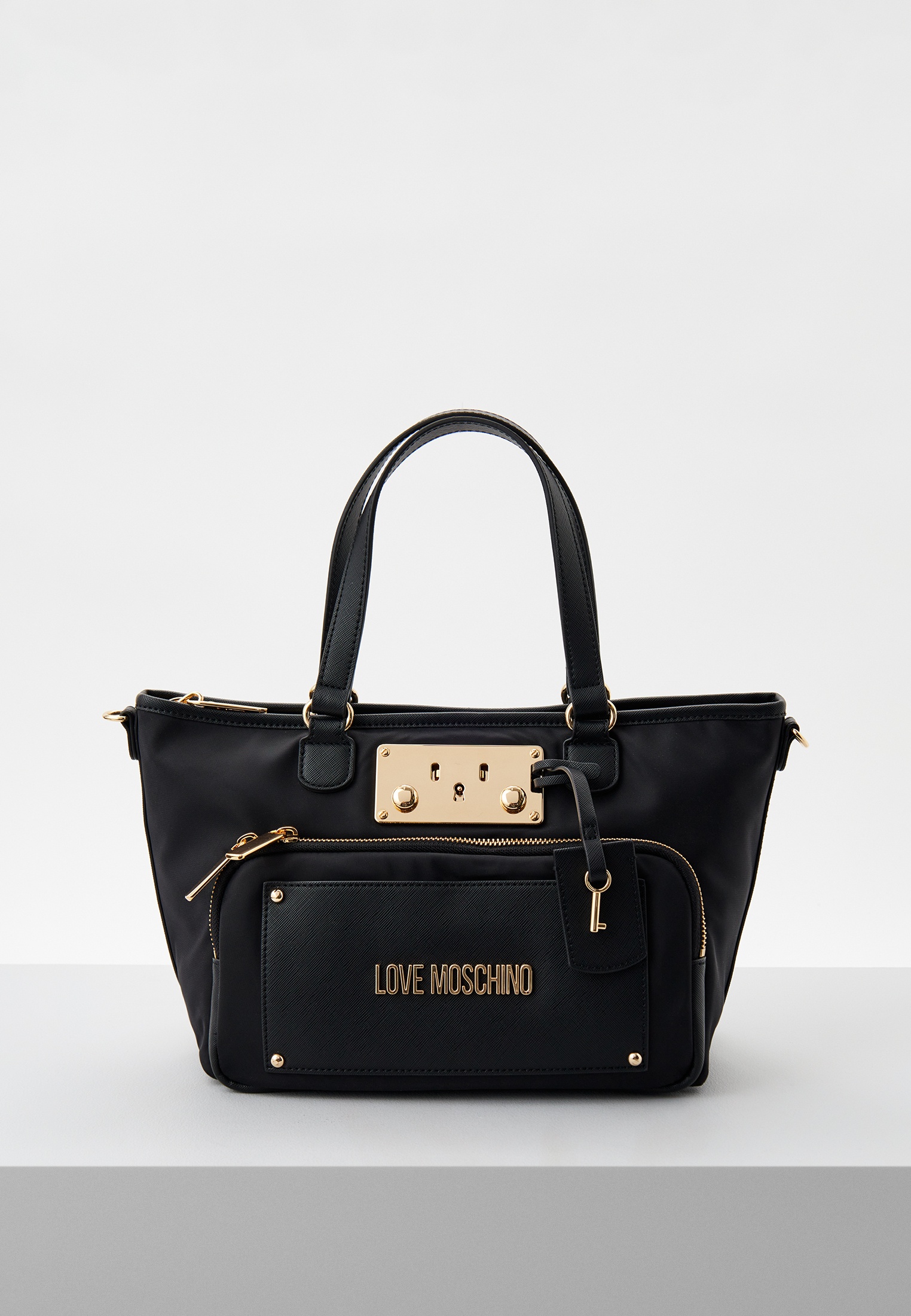 Сумка Love Moschino, цвет: черный, RTLACX244401 — купить в интернет ...