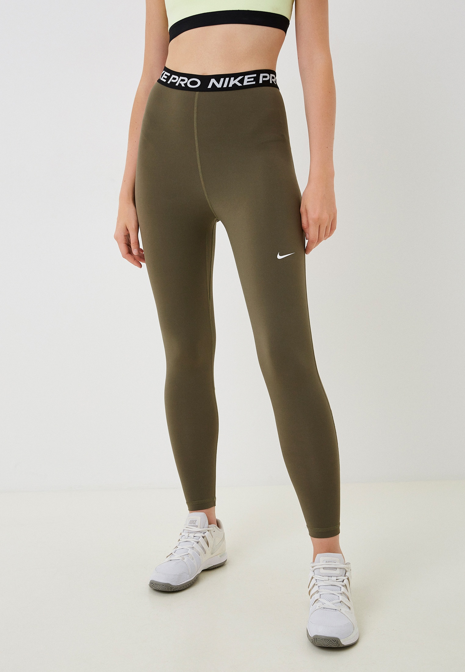 Тайтсы Nike Nike Pro 365, цвет: хаки, RTLACX299601 — купить в интернет ...