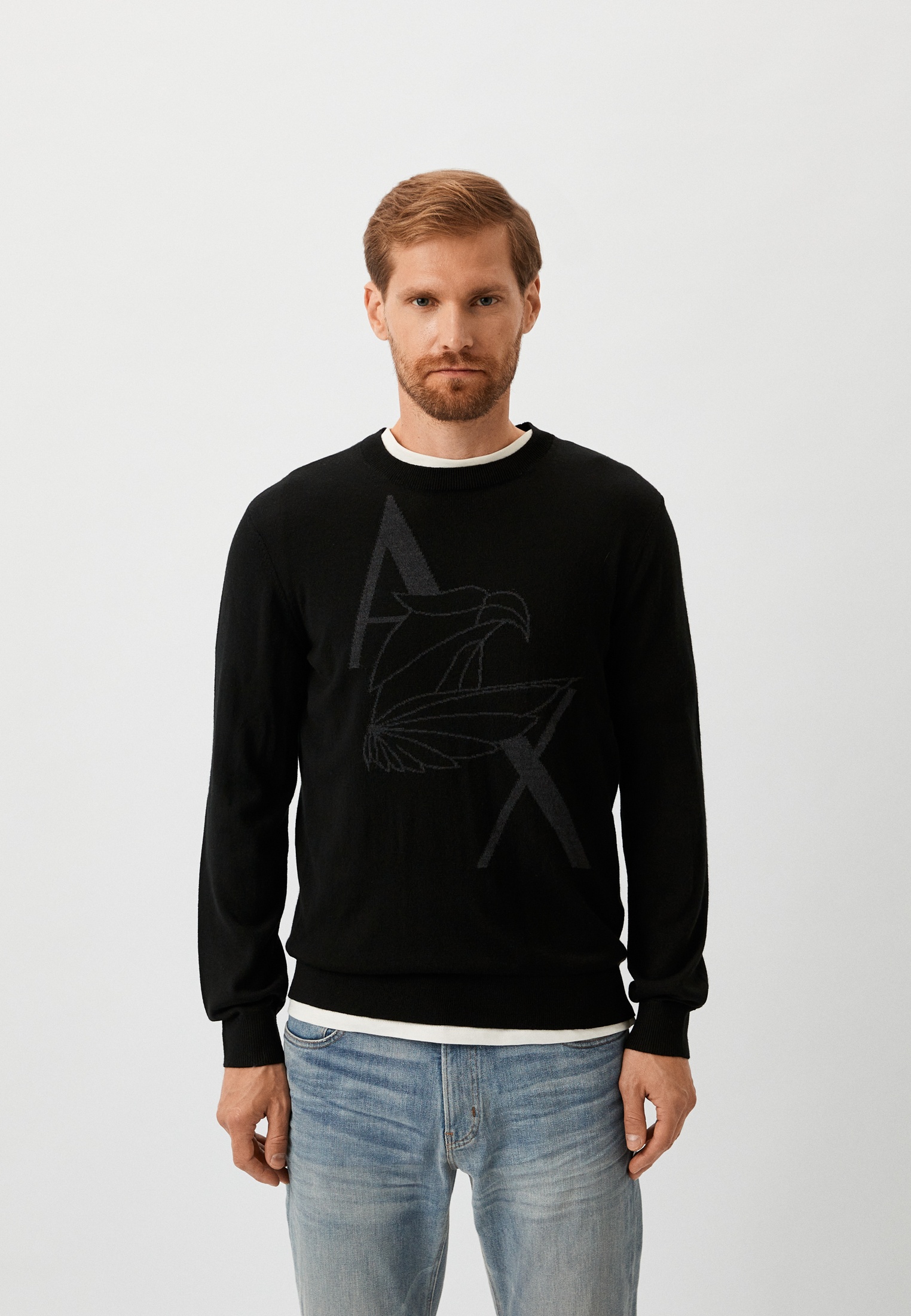 Джемпер Armani Exchange, цвет: черный, RTLACX317201 — купить в интернет ...