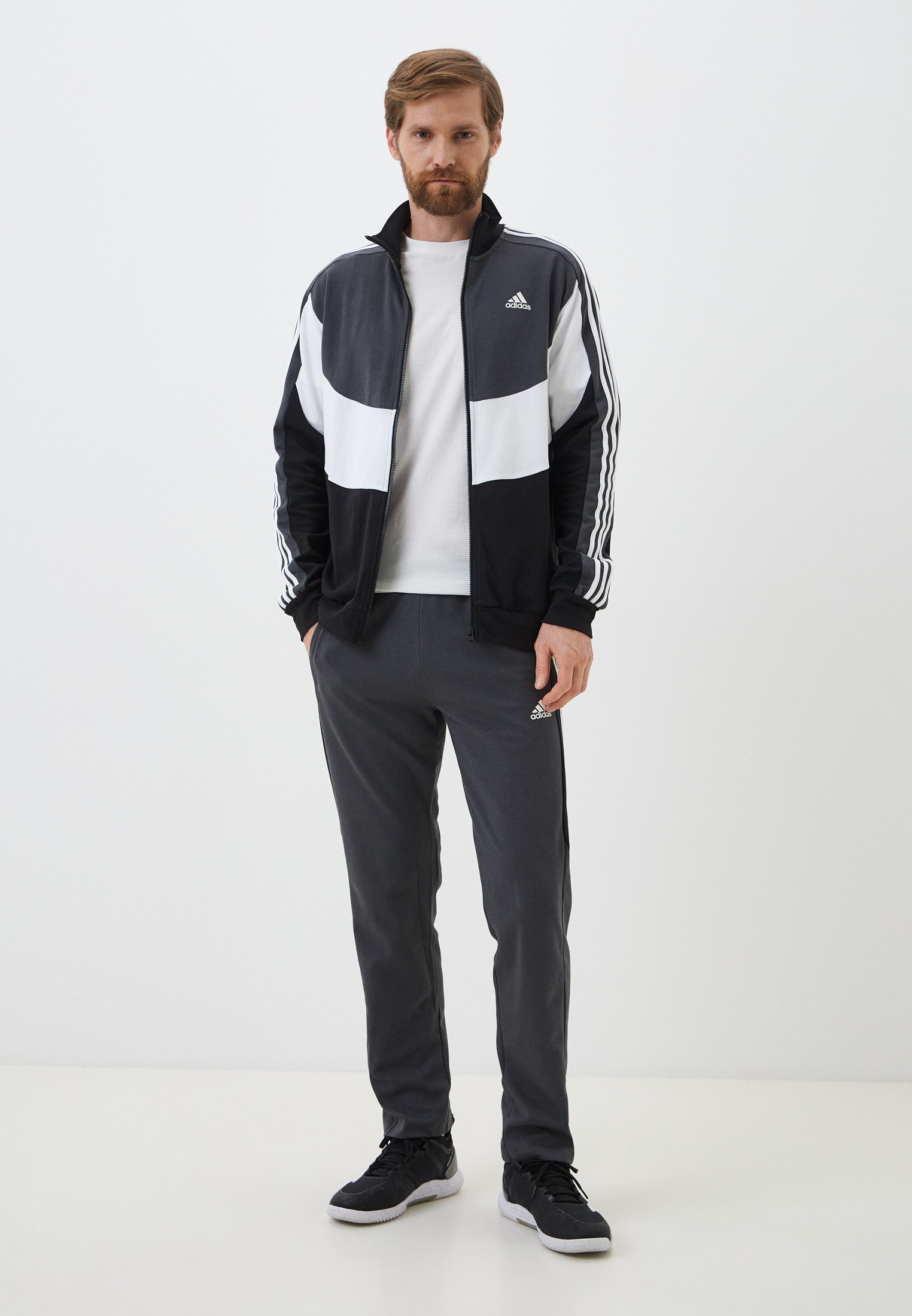 Костюм спортивный adidas M CB TS, цвет: серый, RTLACX428401 — купить в ...