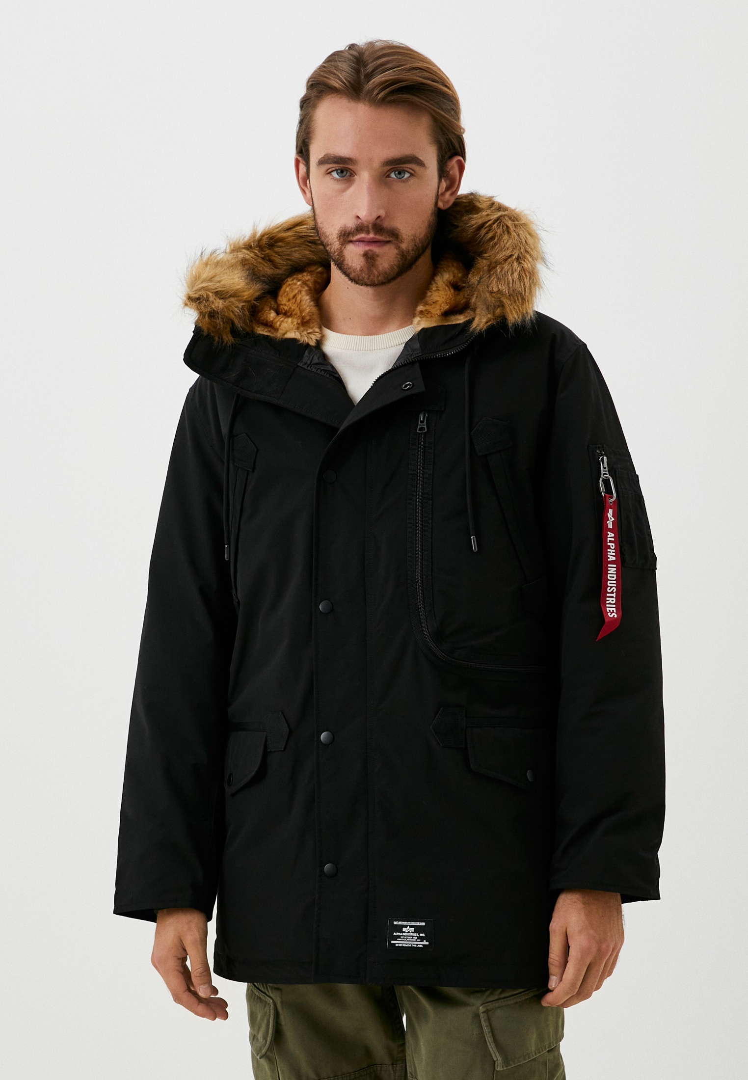 Парка Alpha Industries N-3B ALPINE PARKA GEN II, цвет: черный ...