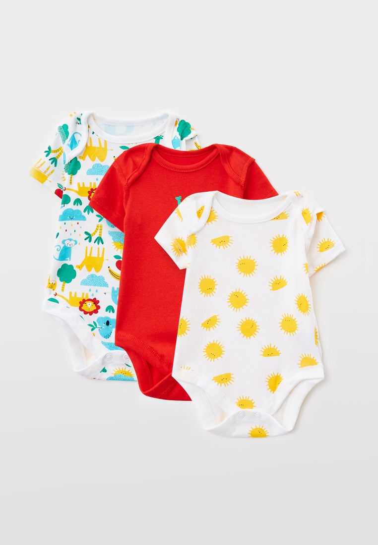 Боди 3 шт. Mothercare Lamoda Online Exclusive, цвет: белый ...