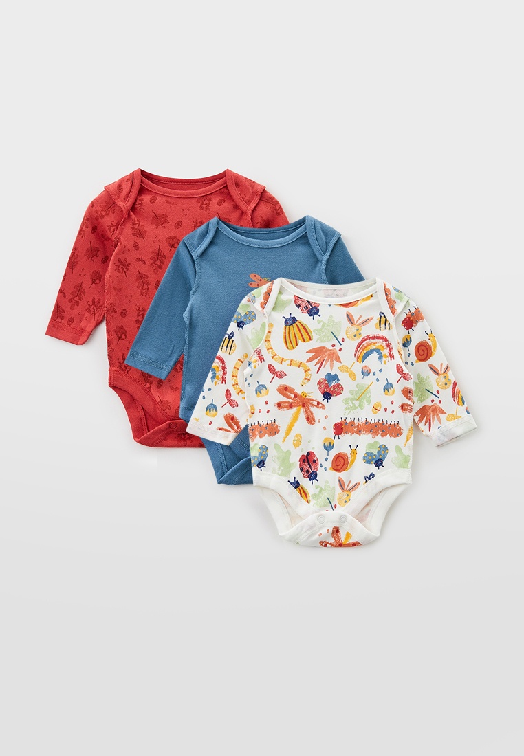 Боди 3 шт. Mothercare Lamoda Online Exclusive, цвет: белый ...