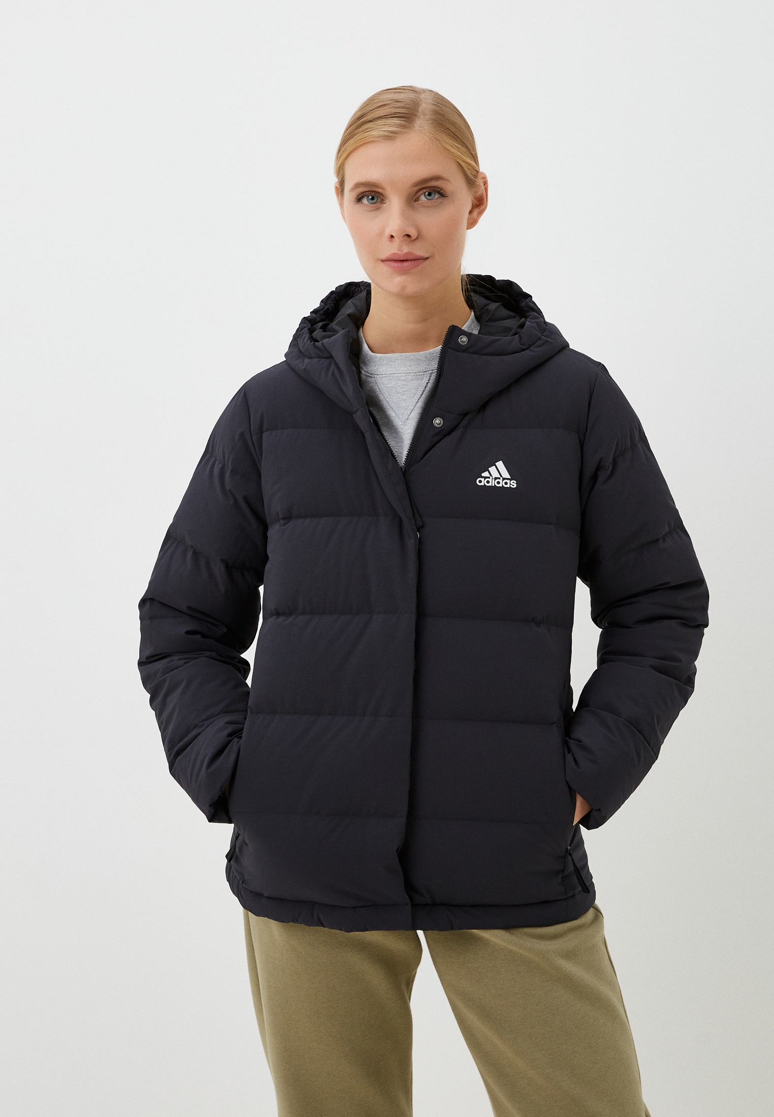 Куртка утепленная adidas W HELIONIC HO J, цвет: черный, RTLACY113501 ...