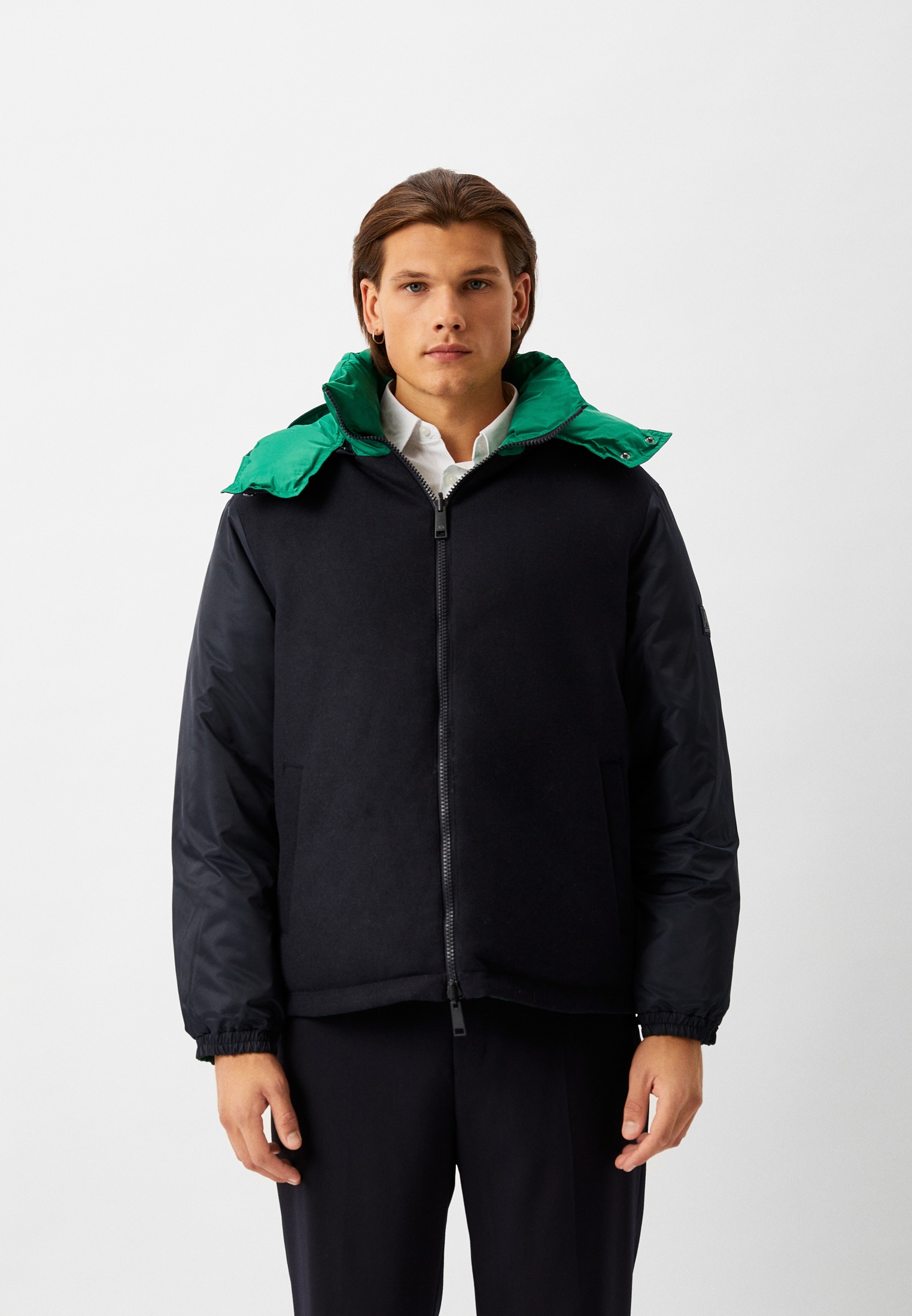 Куртка утепленная Armani Exchange reversible, цвет: зеленый ...