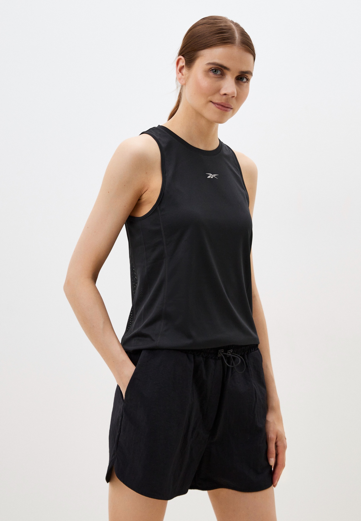 Майка спортивная Reebok RUNNING SPEEDWICK TANK, цвет: черный ...