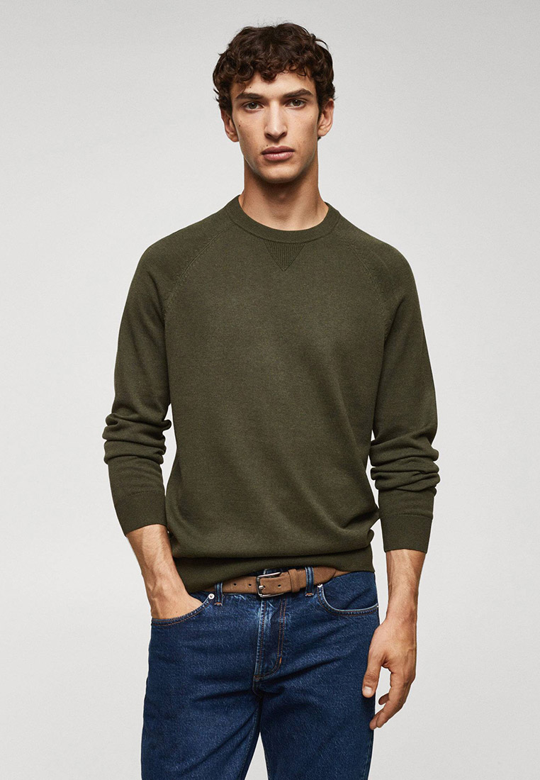 Джемпер Mango Man TEN, цвет: хаки, RTLACY449001 — купить в интернет ...
