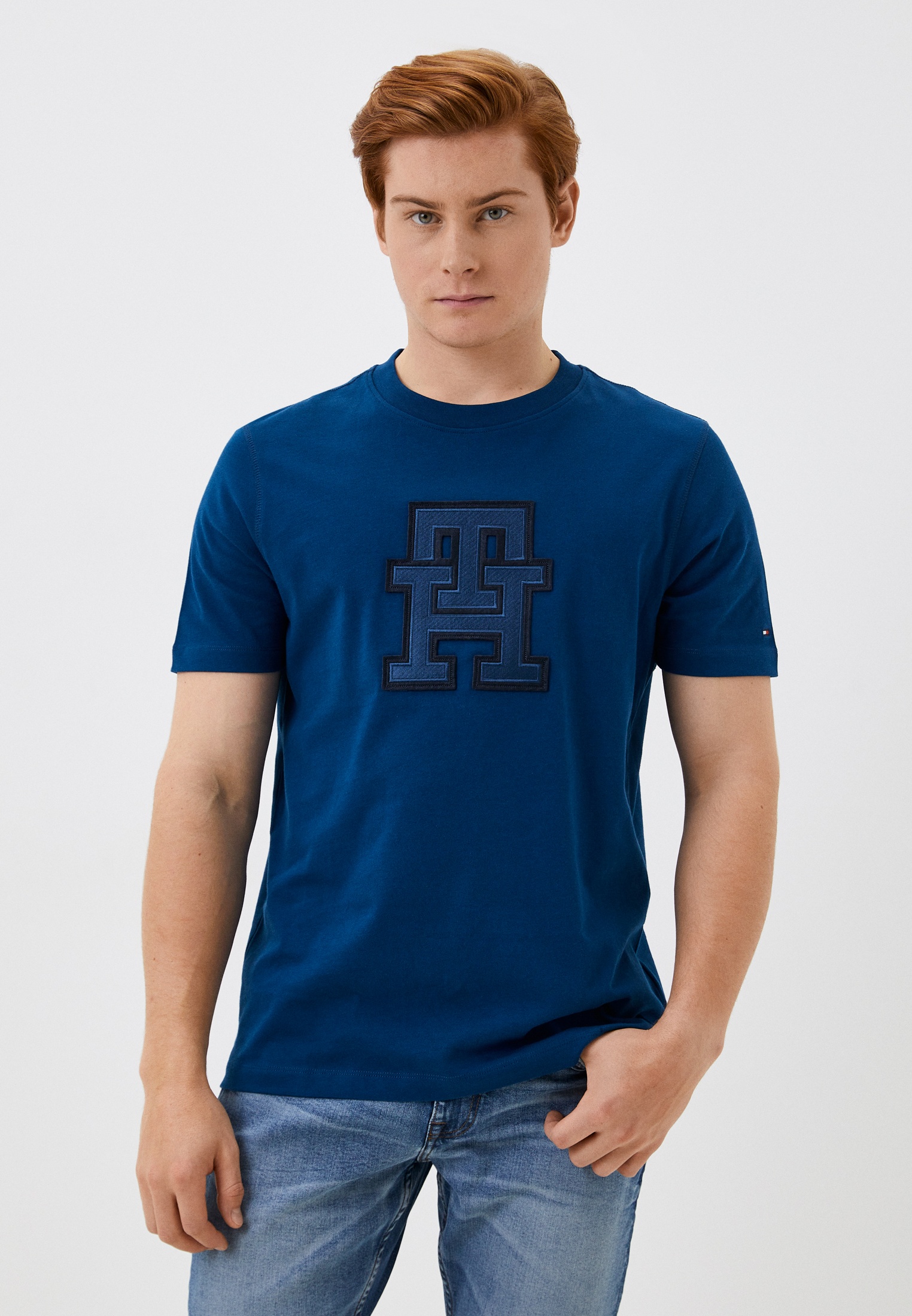 Футболка Tommy Hilfiger, цвет: синий, RTLACY752401 — купить в интернет ...