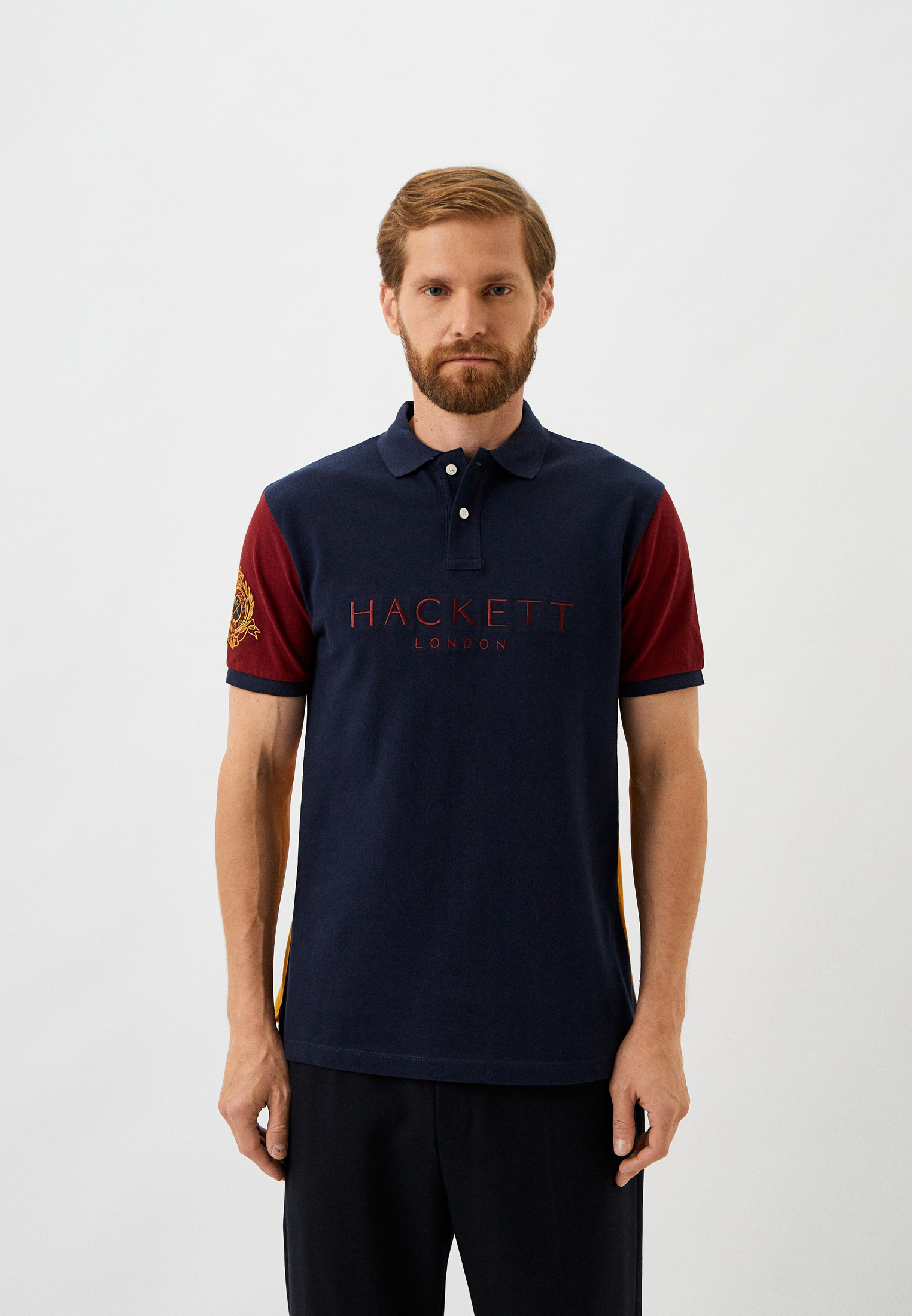 Поло Hackett London, цвет: синий, RTLACZ100101 — купить в интернет ...