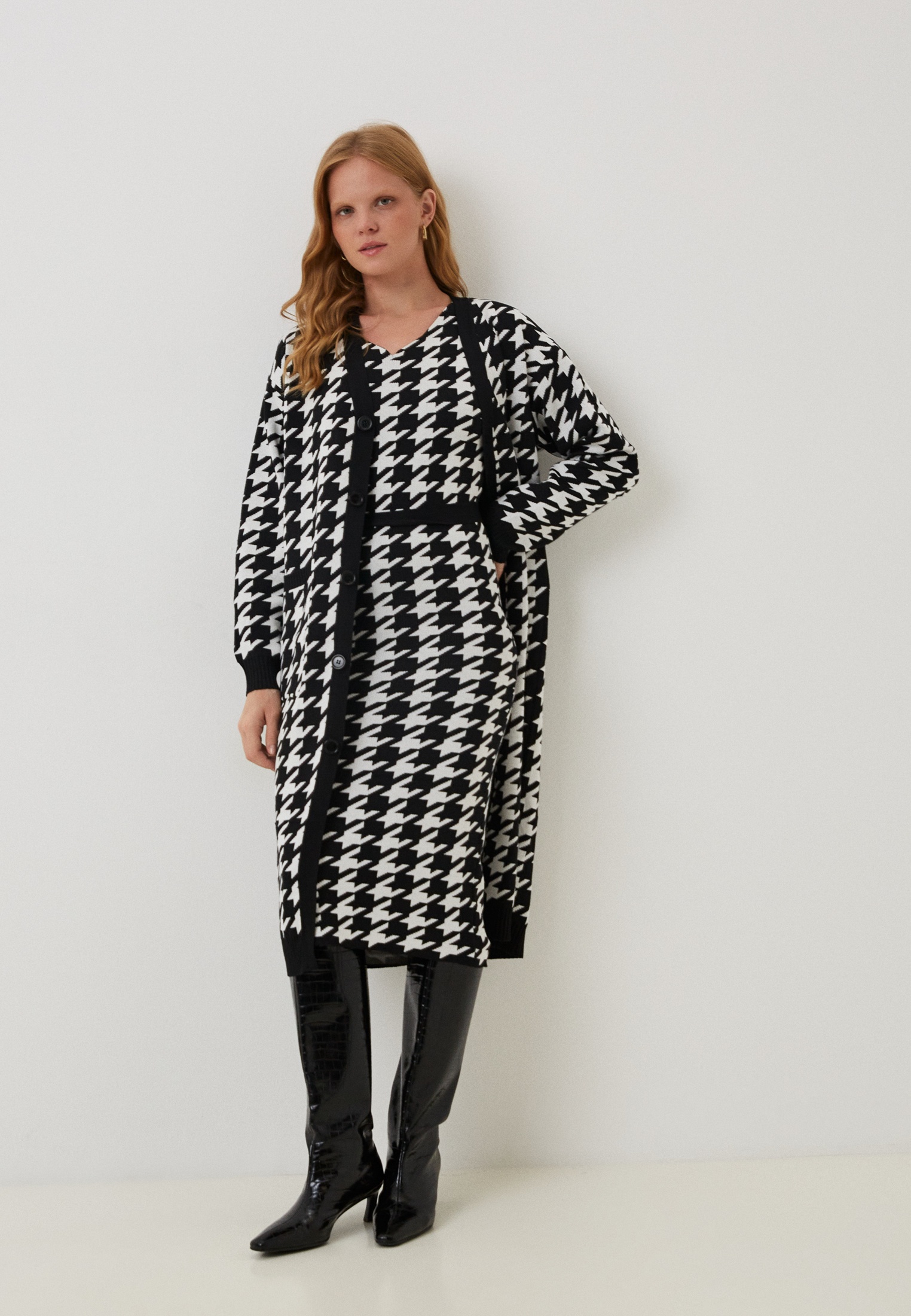 Платье и кардиган Chic de Femme, цвет: мультиколор, RTLACZ439801 ...