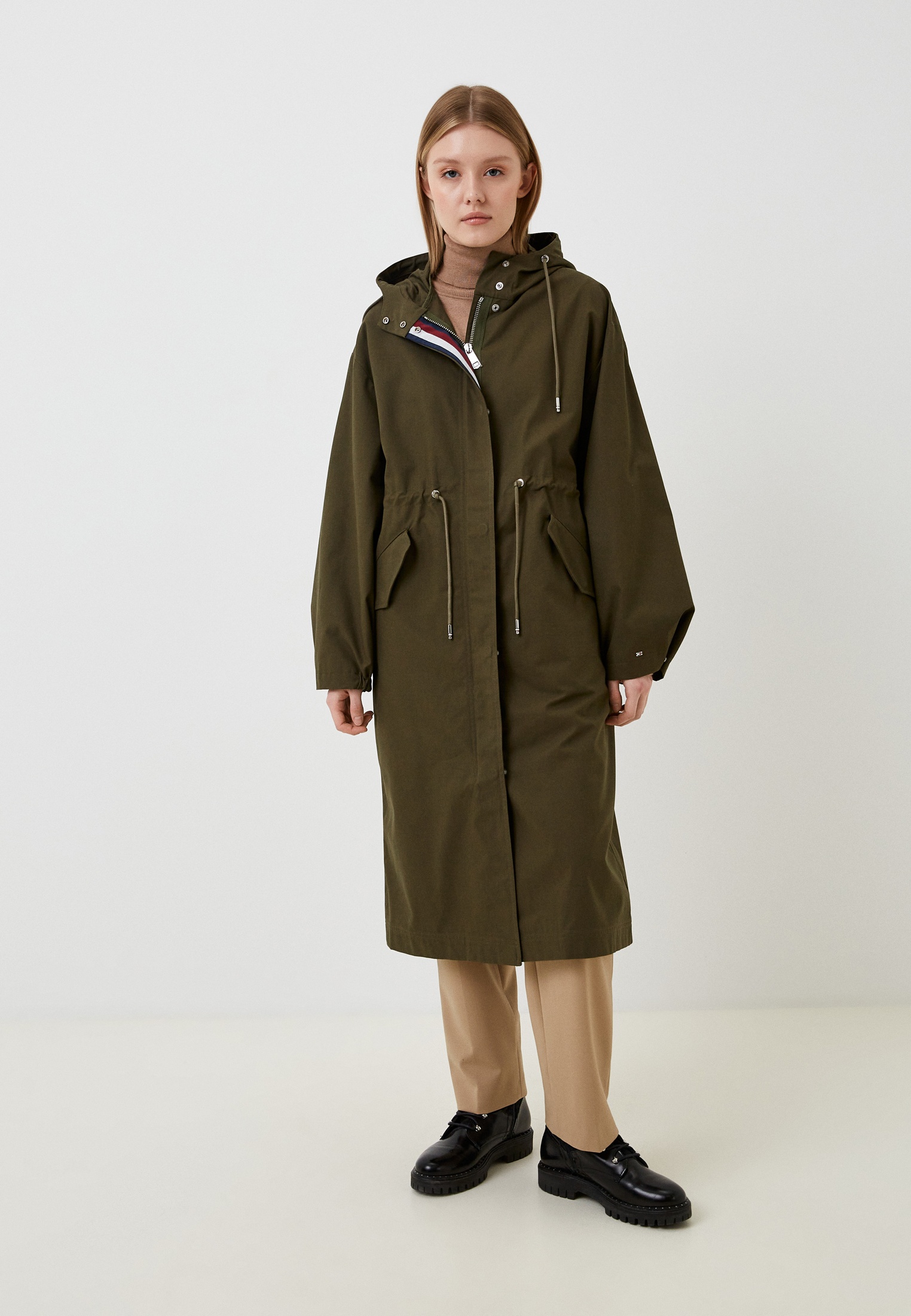 Плащ Tommy Hilfiger, цвет: хаки, RTLACT961202 — купить в интернет ...