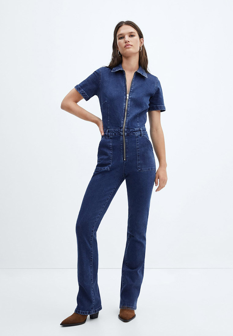 Комбинезон джинсовый Mango IGGY, цвет: синий, RTLACZ938701 — купить в ...
