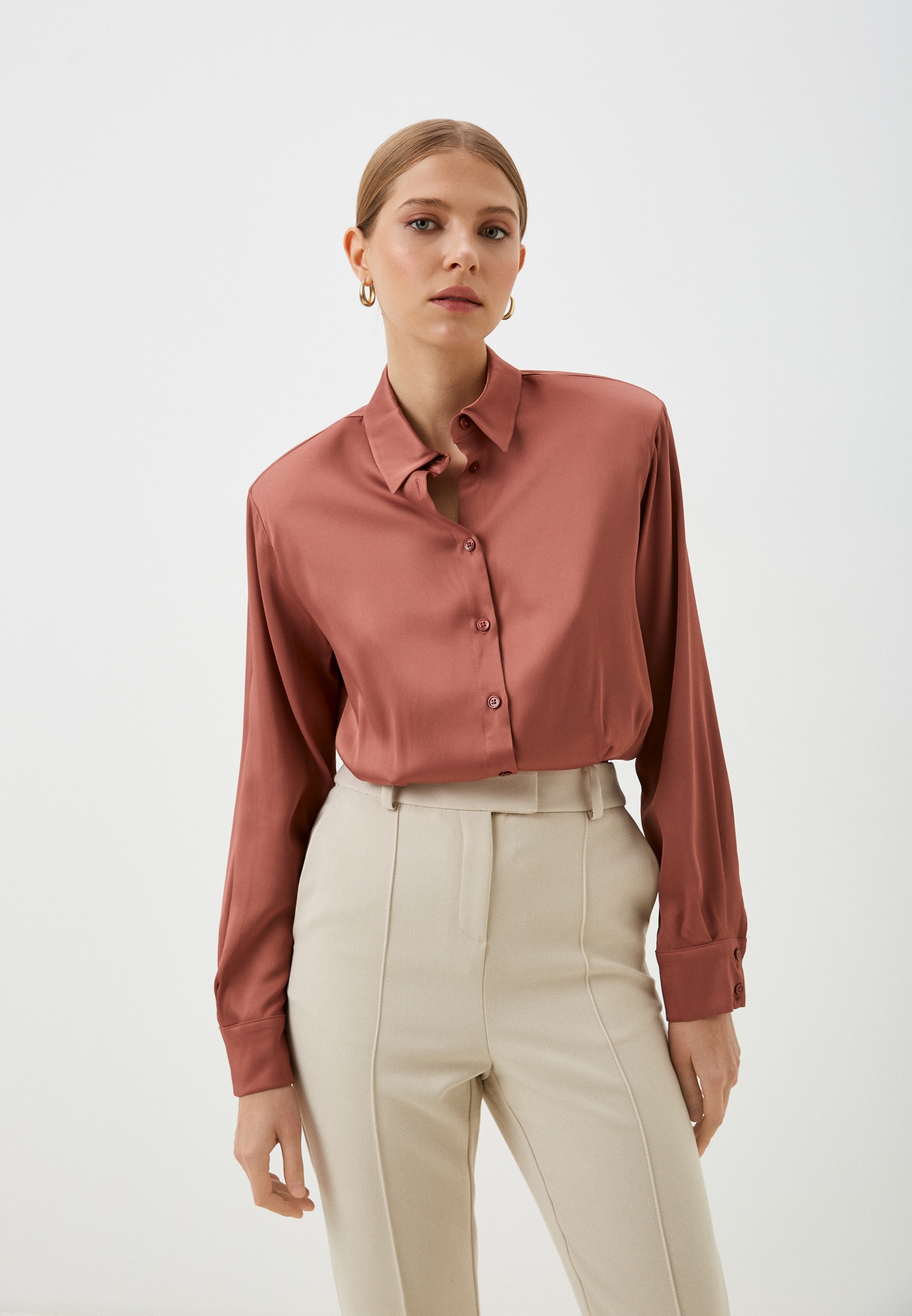 Блуза Ipekyol, цвет: коричневый, RTLADA642501 — купить в интернет ...