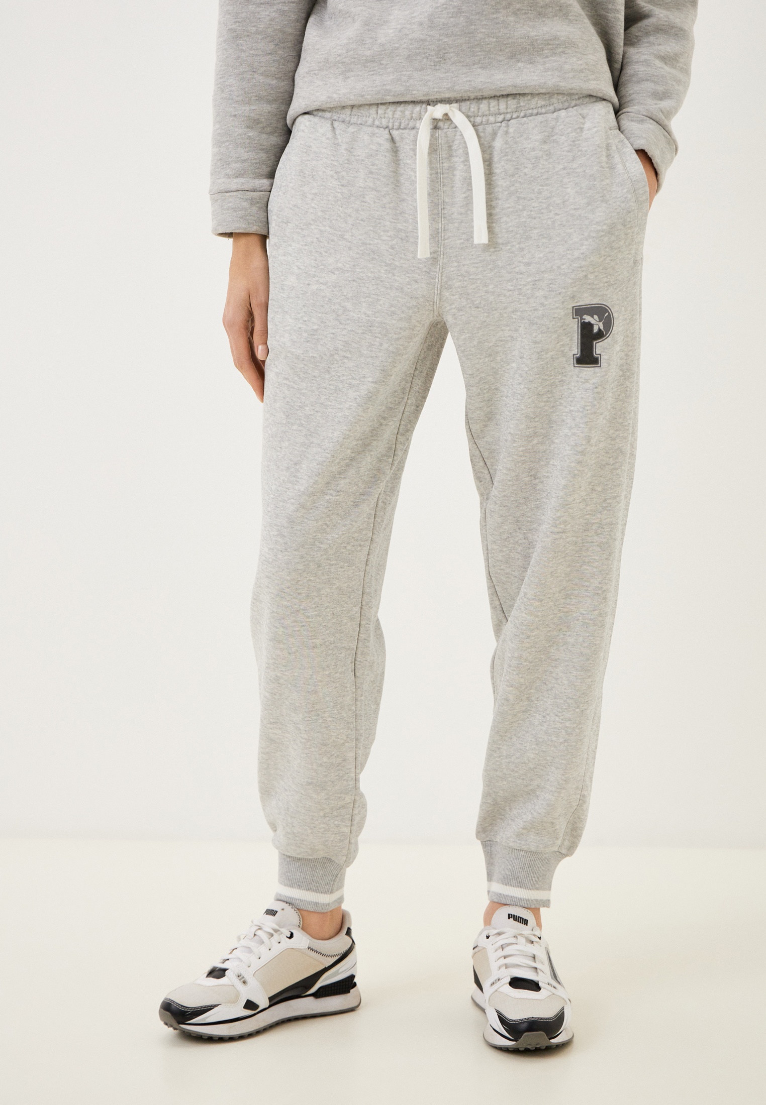 Брюки спортивные PUMA PUMA SQUAD Sweatpants FL Light Gray Heat, цвет ...