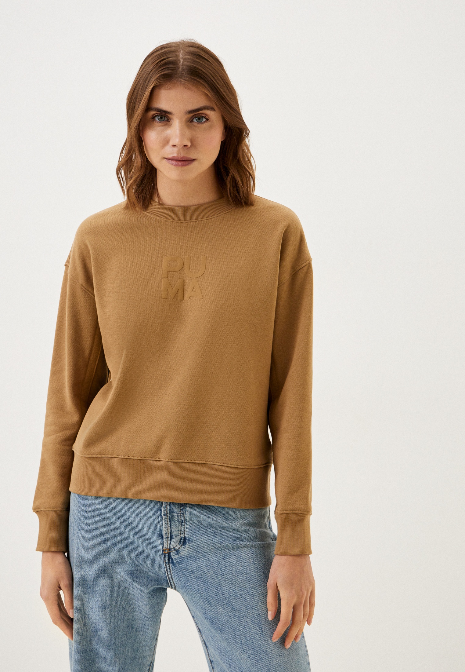 Свитшот PUMA INFUSE Crew TR Toasted, цвет: коричневый, RTLADA882101 ...