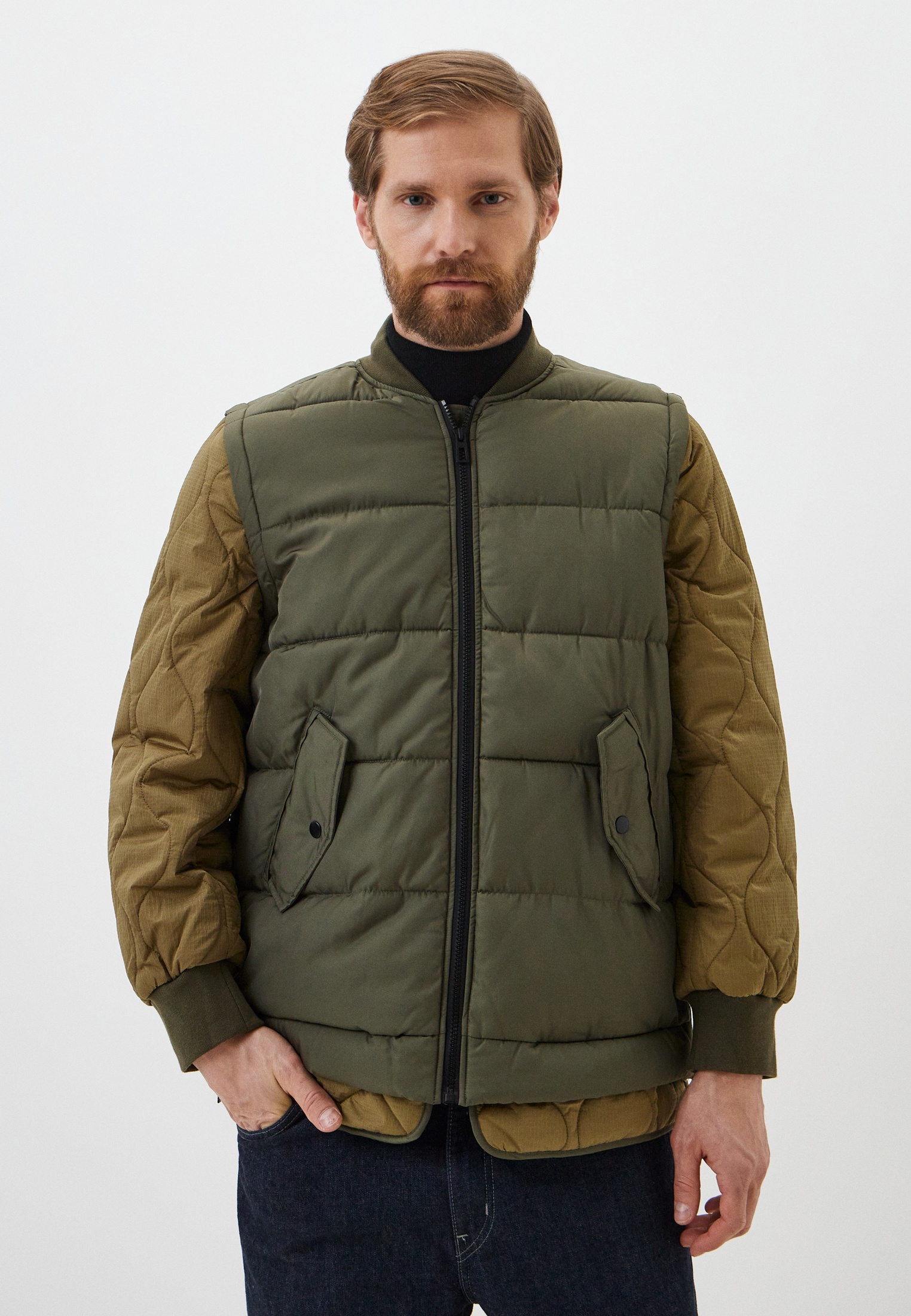 Куртка утепленная Desigual, цвет: хаки, RTLADA911401 — купить в ...