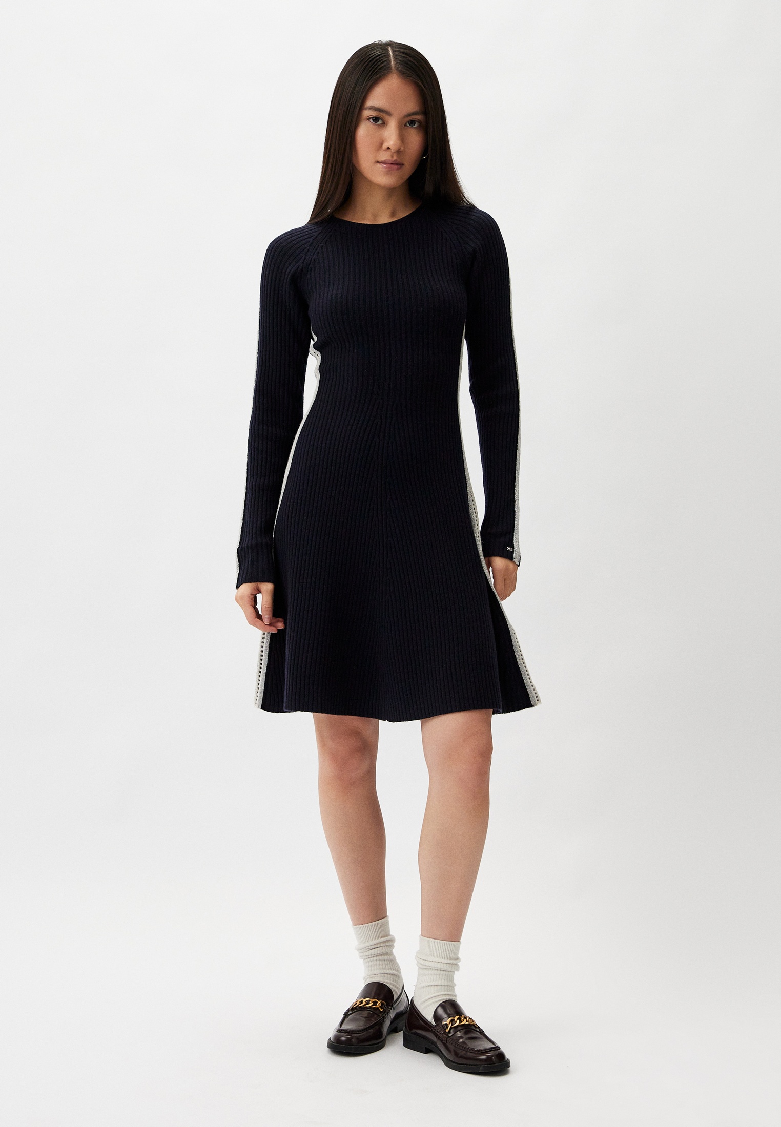 Платье Tommy Hilfiger, цвет: синий, RTLADA934001 — купить в интернет ...