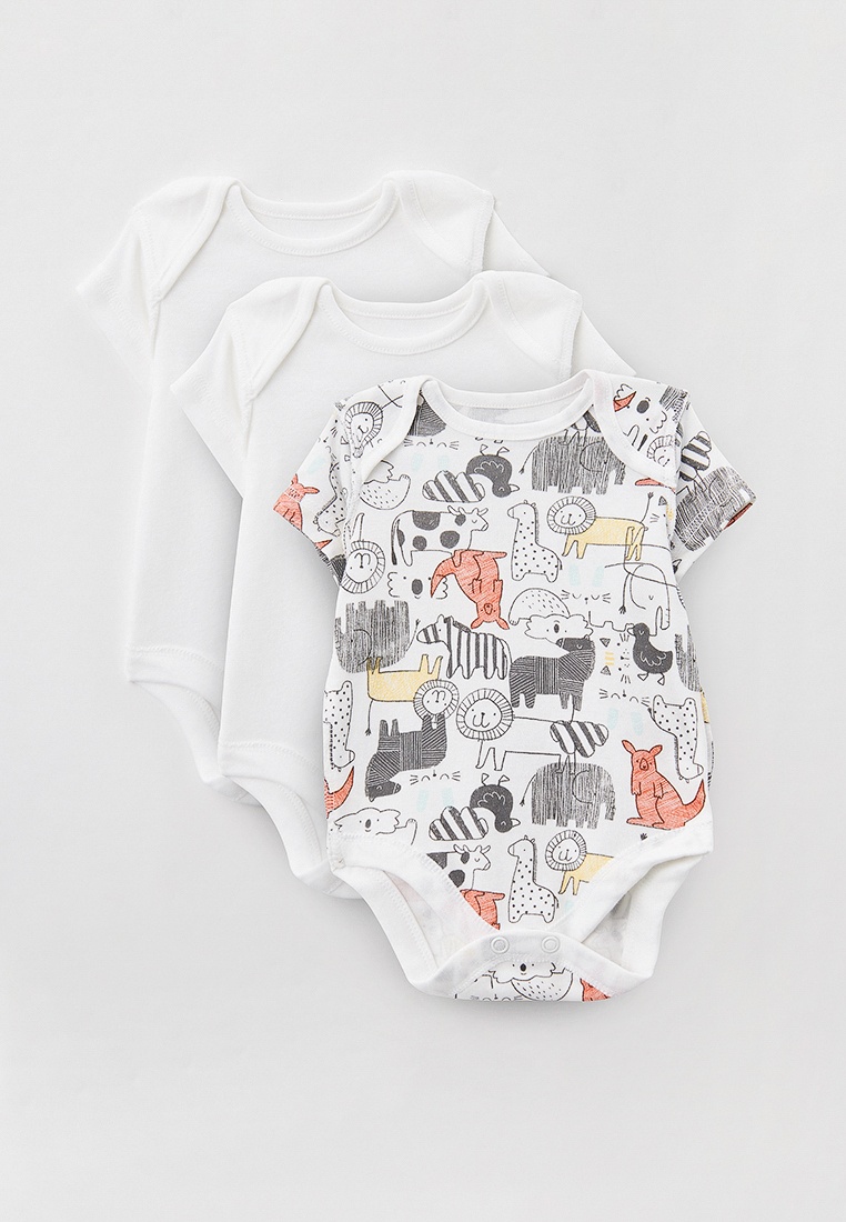 Боди 3 шт. Mothercare Lamoda Online Exclusive, цвет: белый ...
