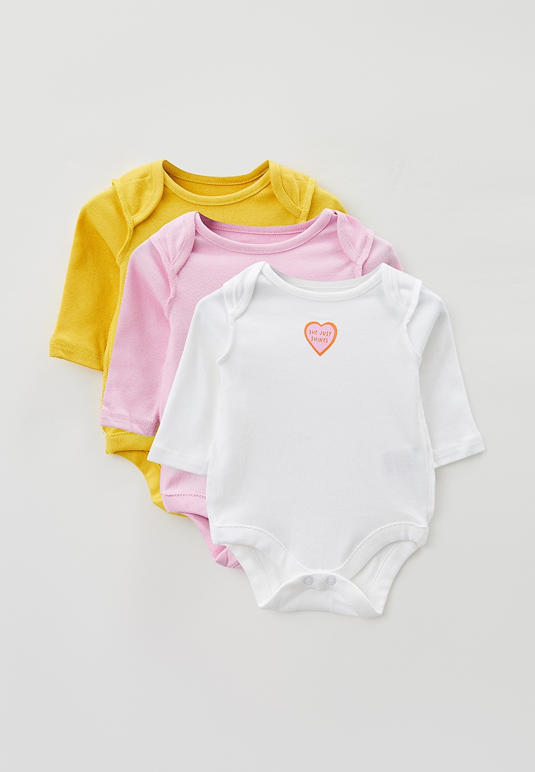 Боди 3 шт. Mothercare Lamoda Online Exclusive, цвет: белый ...