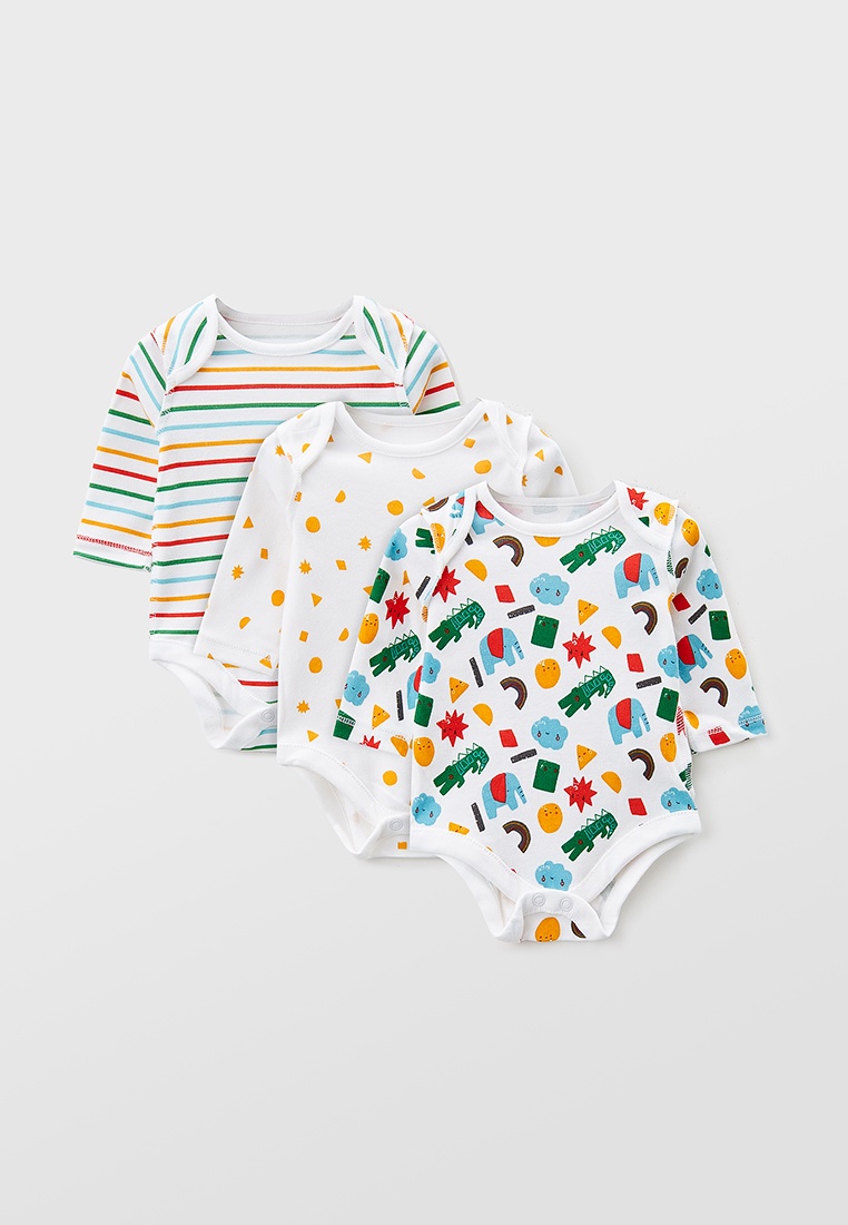 Боди 3 шт. Mothercare Lamoda Online Exclusive, цвет: белый ...