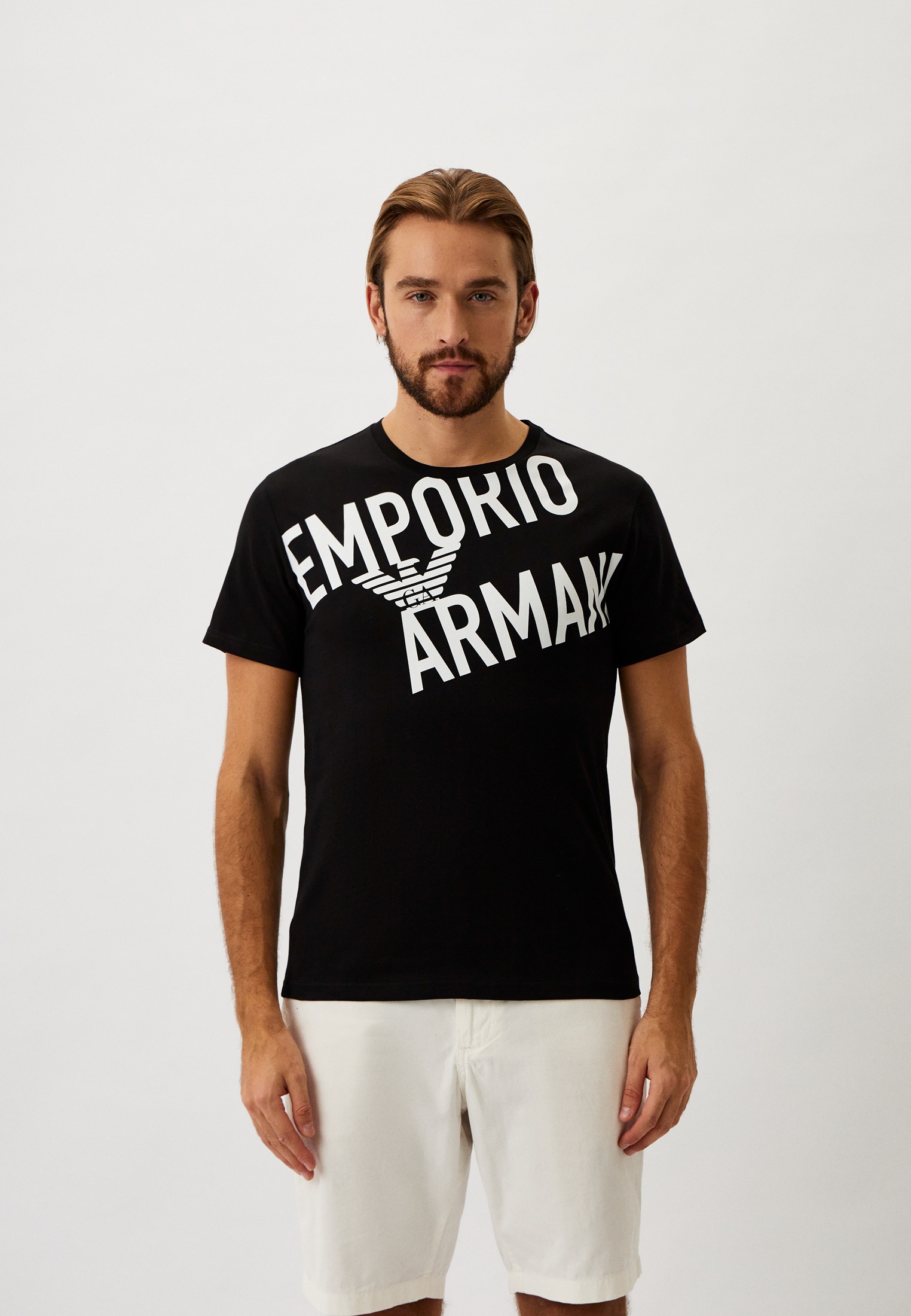 Футболка Emporio Armani, цвет: черный, RTLADB191002 — купить в интернет ...