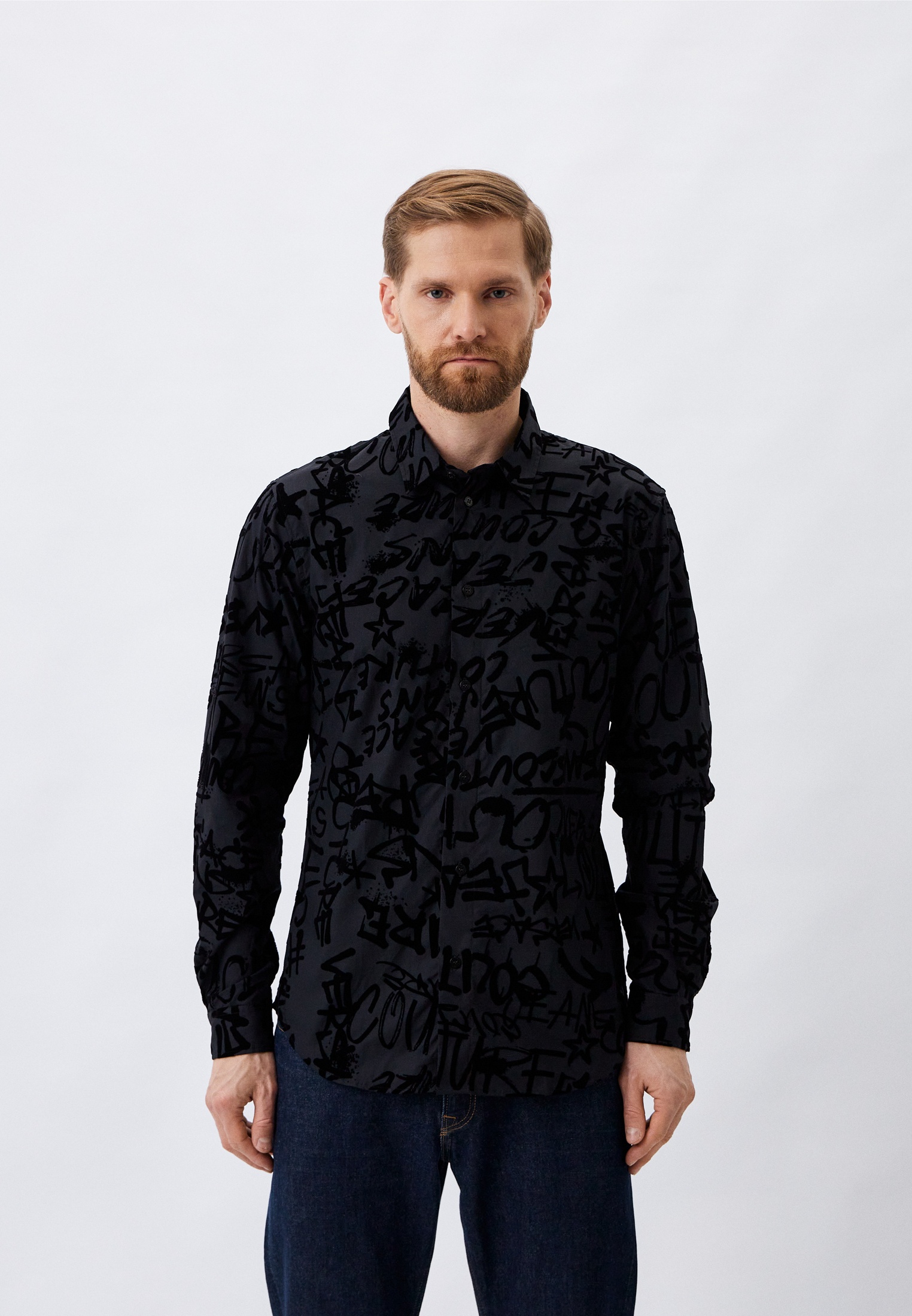 Рубашка Versace Jeans Couture, цвет: черный, RTLADB985901 — купить в ...