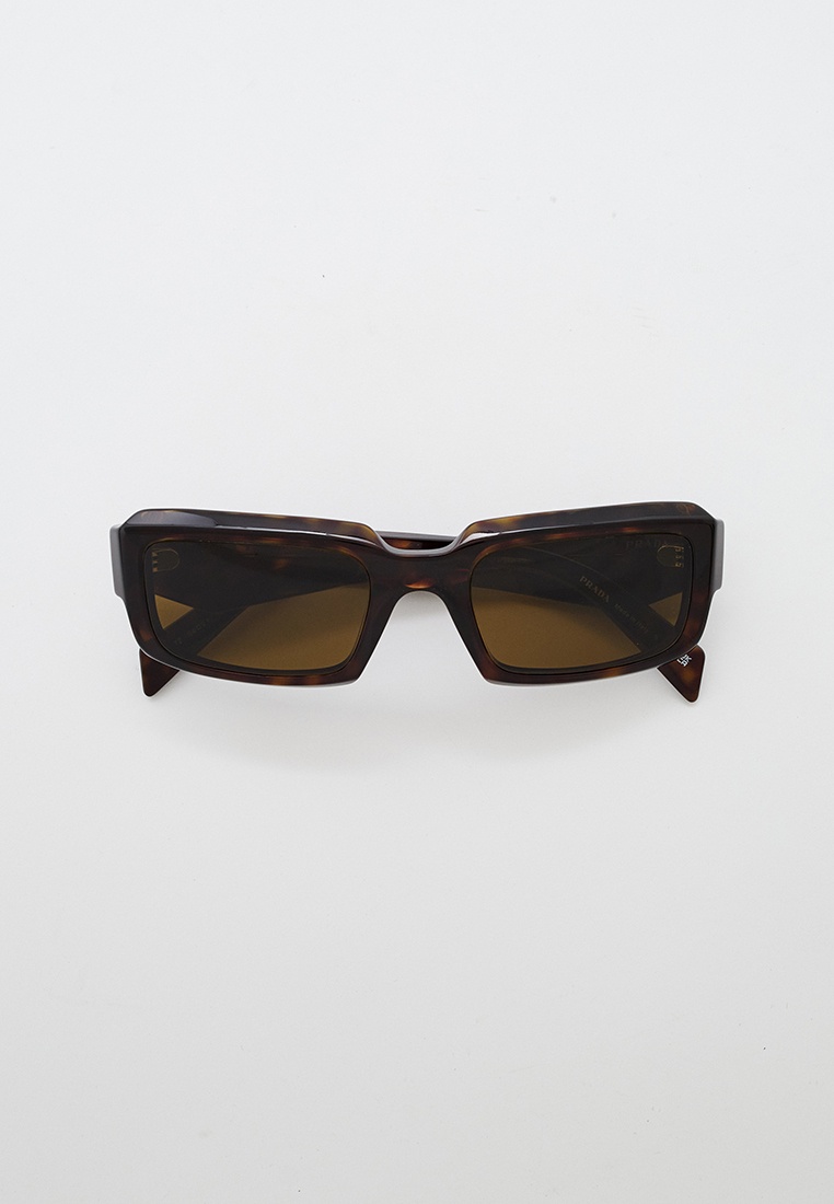Очки солнцезащитные Prada PR 27ZS 19J09Z, цвет: коричневый ...