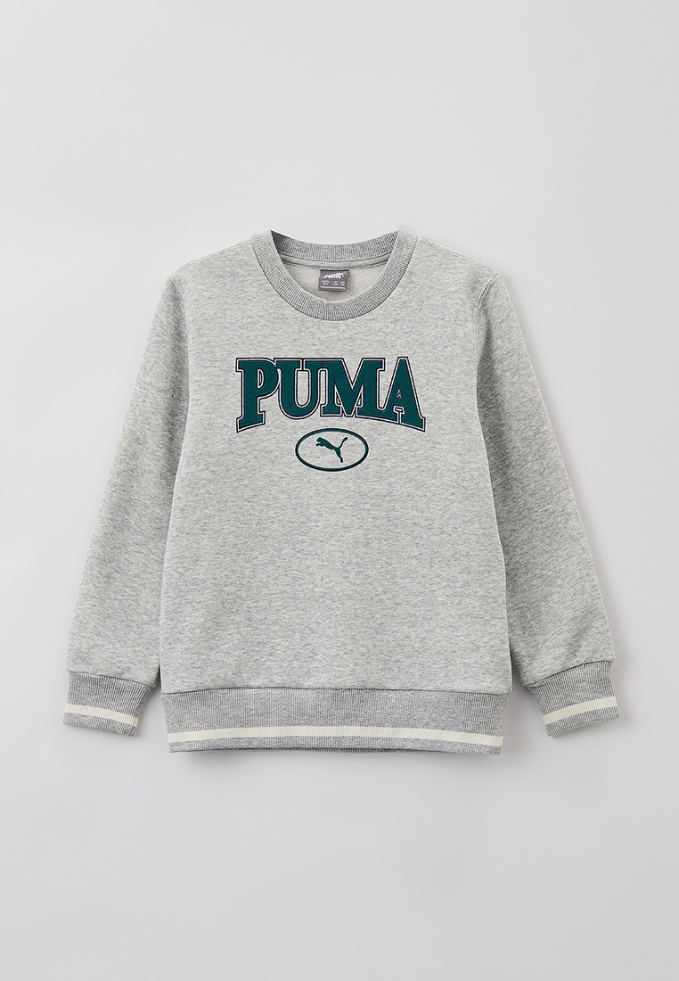 Свитшот PUMA PUMA SQUAD Crew FL B Light Gray Heather, цвет: серый ...