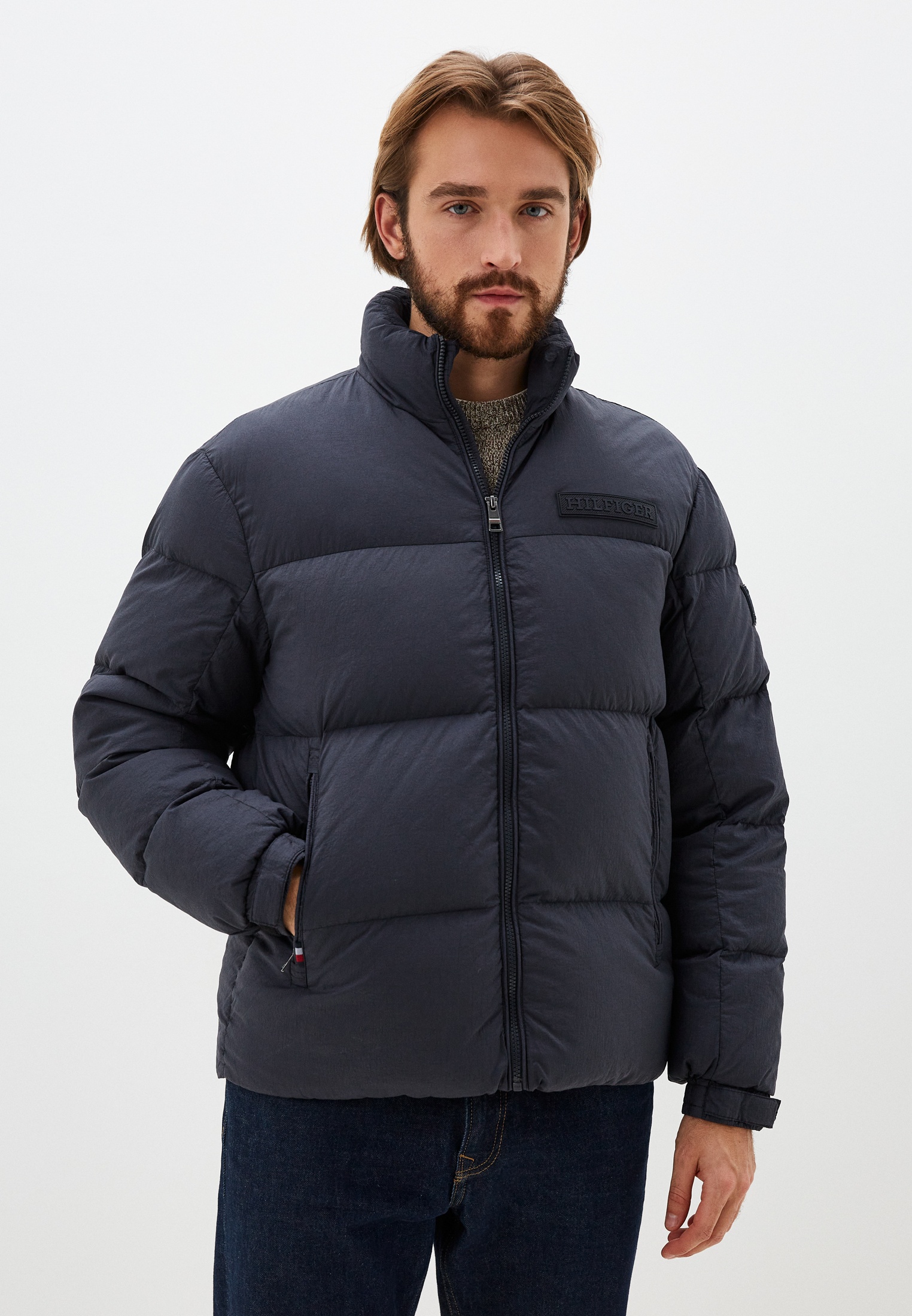 Пуховик Tommy Hilfiger, цвет: синий, RTLADC718501 — купить в интернет ...