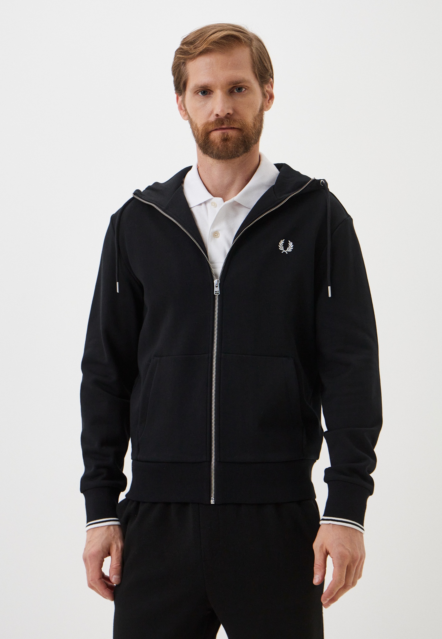 Толстовка Fred Perry, цвет: черный, RTLADC728101 — купить в интернет ...