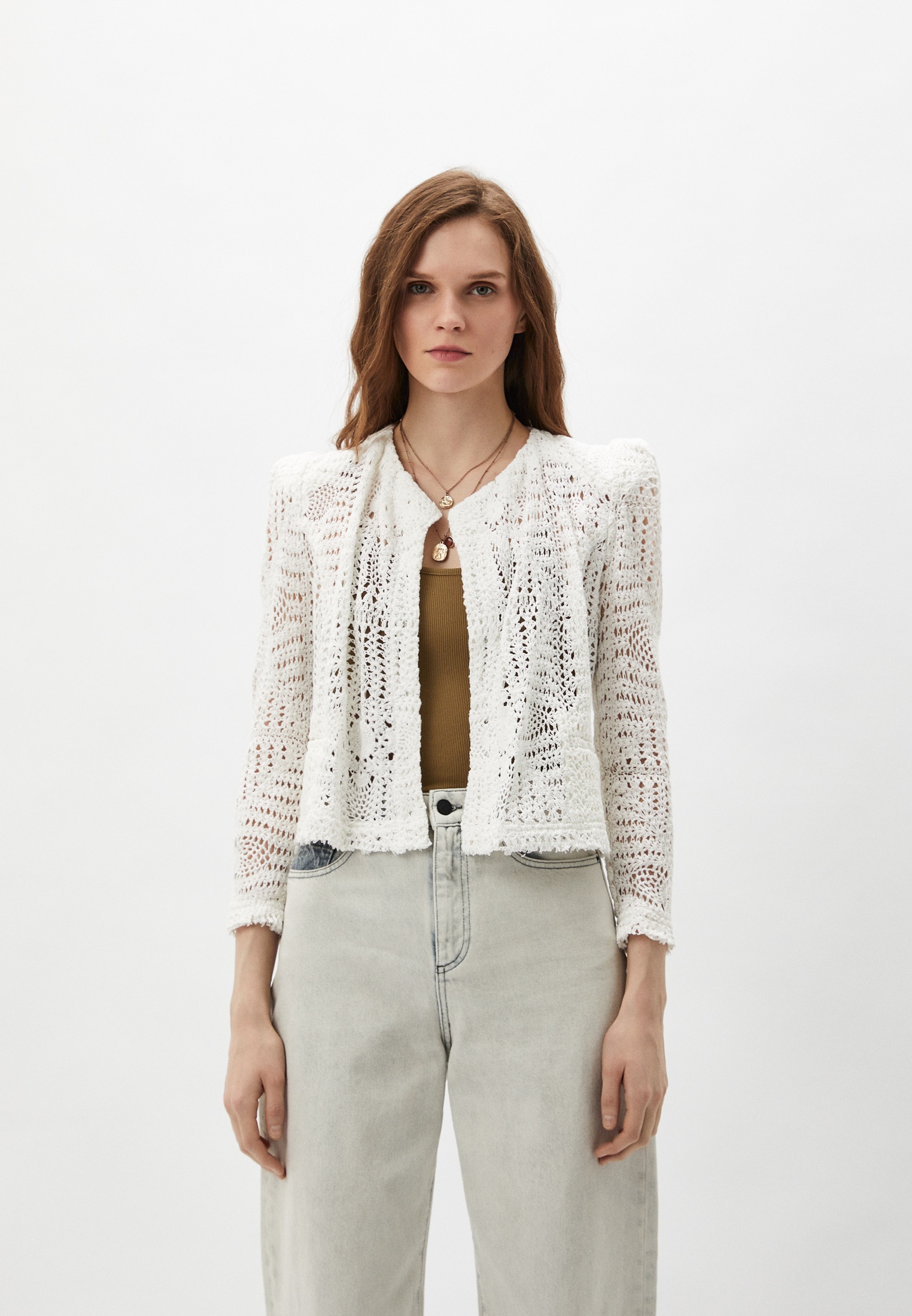 Жакет Iro, цвет: белый, RTLADD014002 — купить в интернет-магазине Lamoda